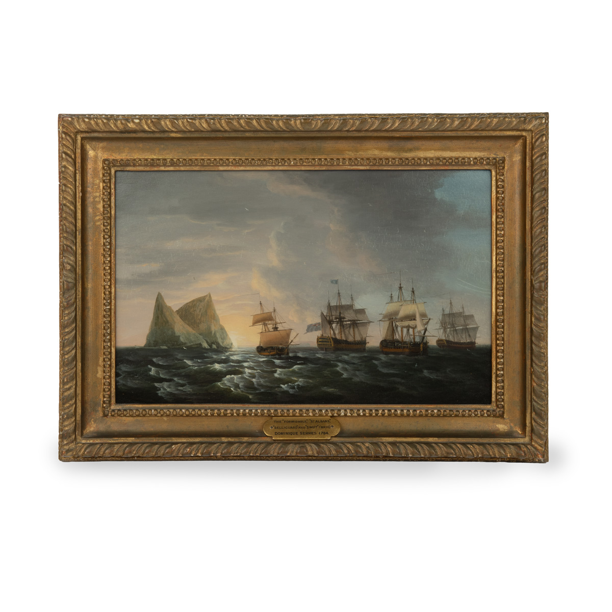 Dominic Serres: HMS Formidable, St. Albans, Belliguard and Swift (Brig ...