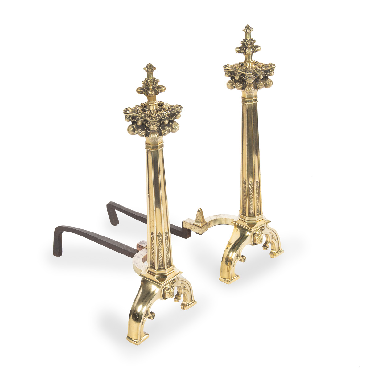 A Fine and Interesting Pair of Late 19th Century Gothic Revival Ormolu ...