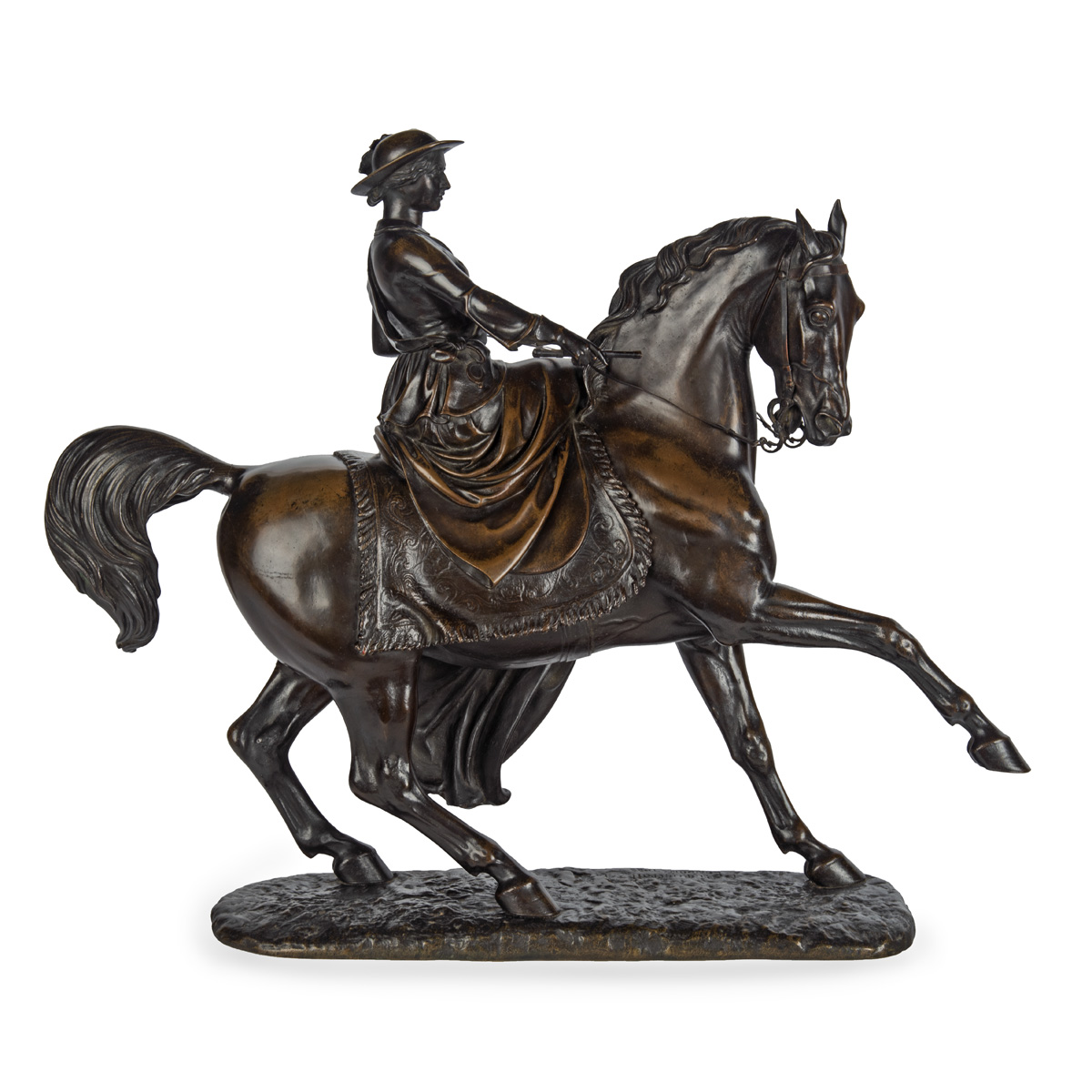 Bronze Reduction of a Young Queen Victoria on Horseback after Thomas ...