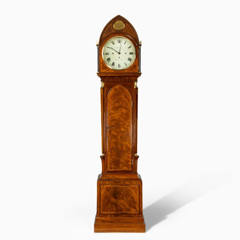 A good quality Regency ‘Egyptian style’ mahogany longcase clock by John ...