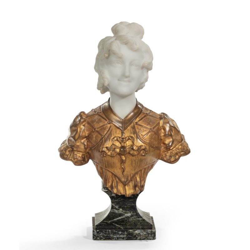 A marble and ormolu bust by Marionnet | Barnebys