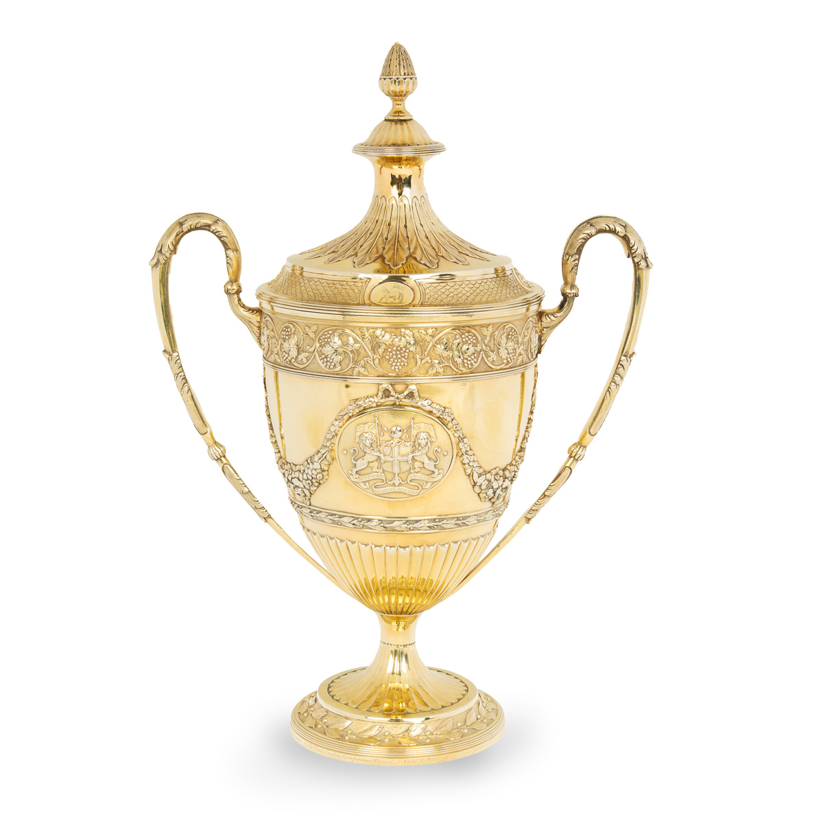 The large and interesting silver gilt trophy of Captain George Welstead ...