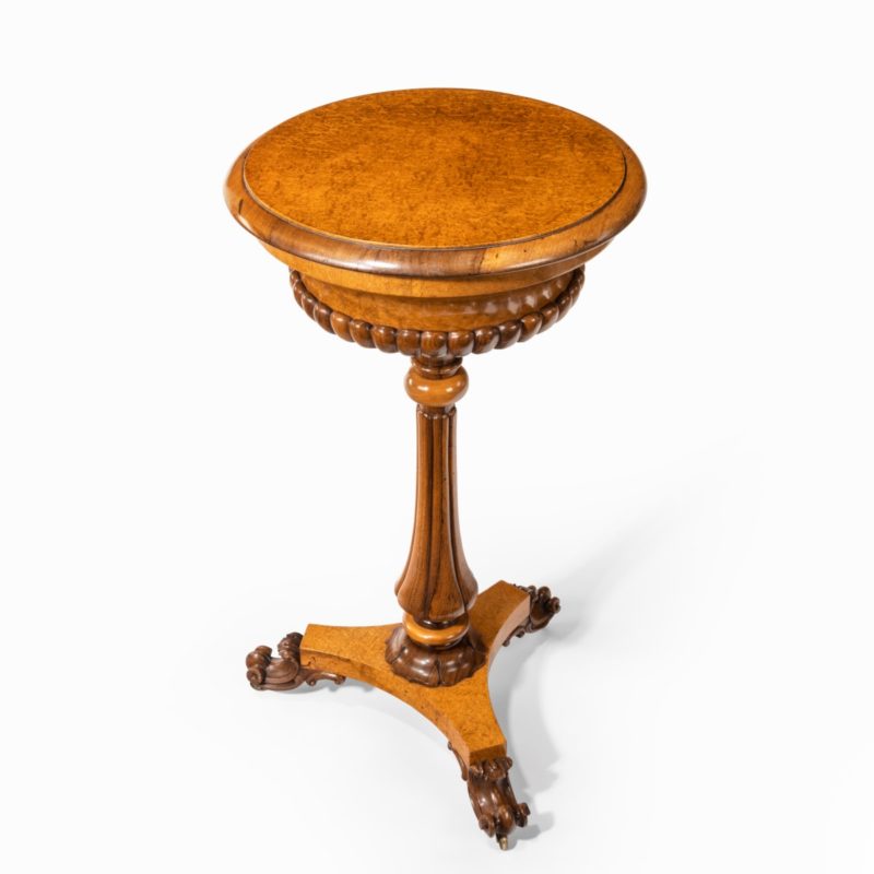A William IV amboyna and rosewood table/jardiniere | Barnebys