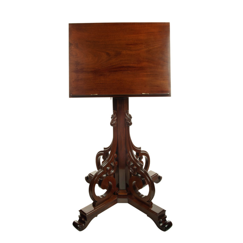 A large mahogany reading stand by Yabsley of Plymouth | Barnebys