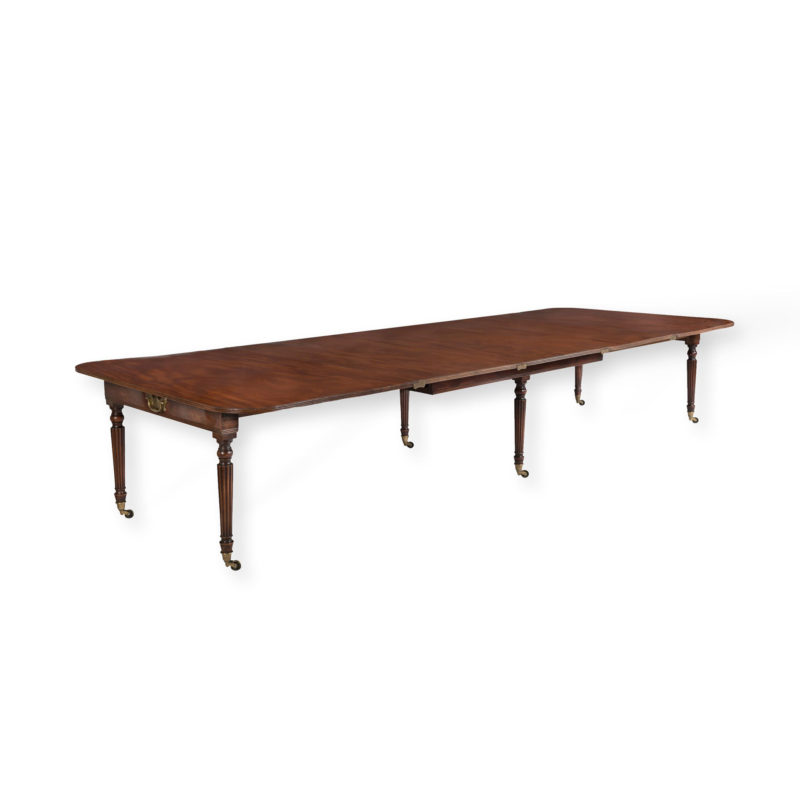 A Regency extending dining table by Morgan & Sanders, suppliers to Lord ...