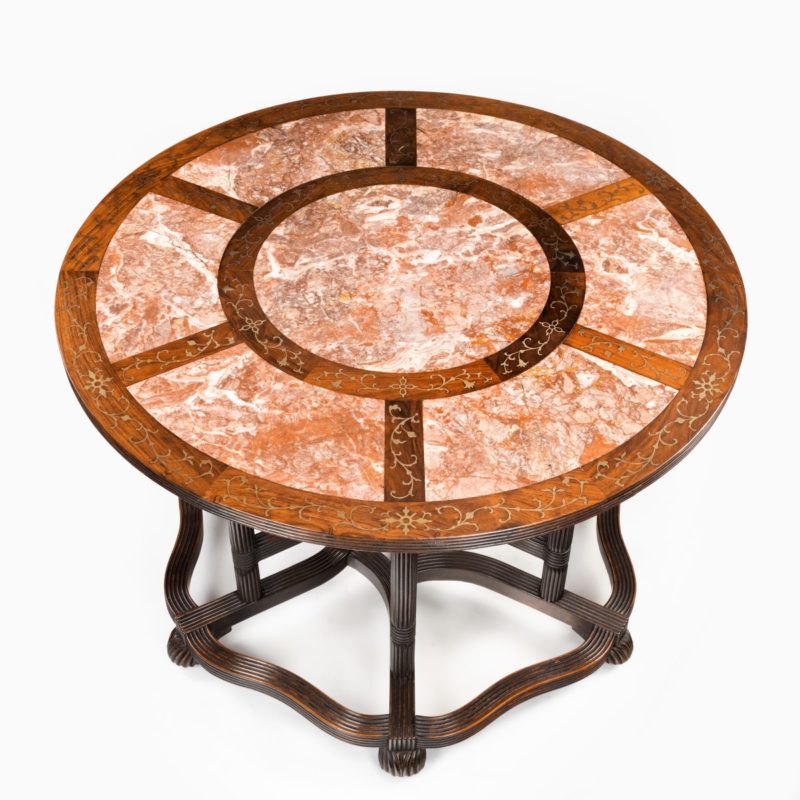 A rare Anglo-Chinese hardwood picnic table | Barnebys