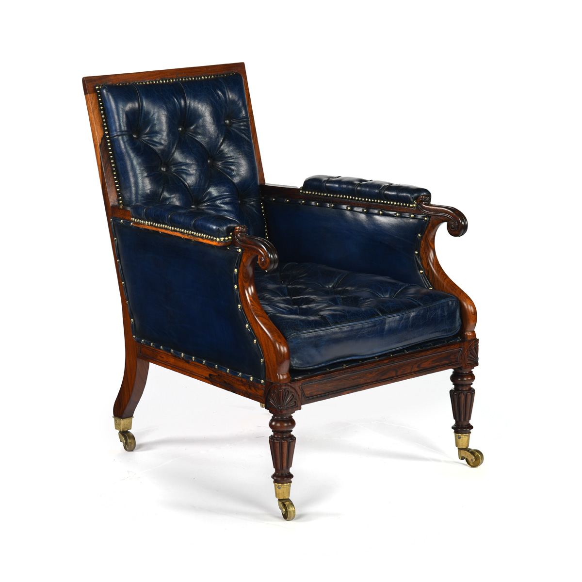 A Fine Rosewood Bergère Armchair Firmly Attributed to Gillows, c.1830 ...