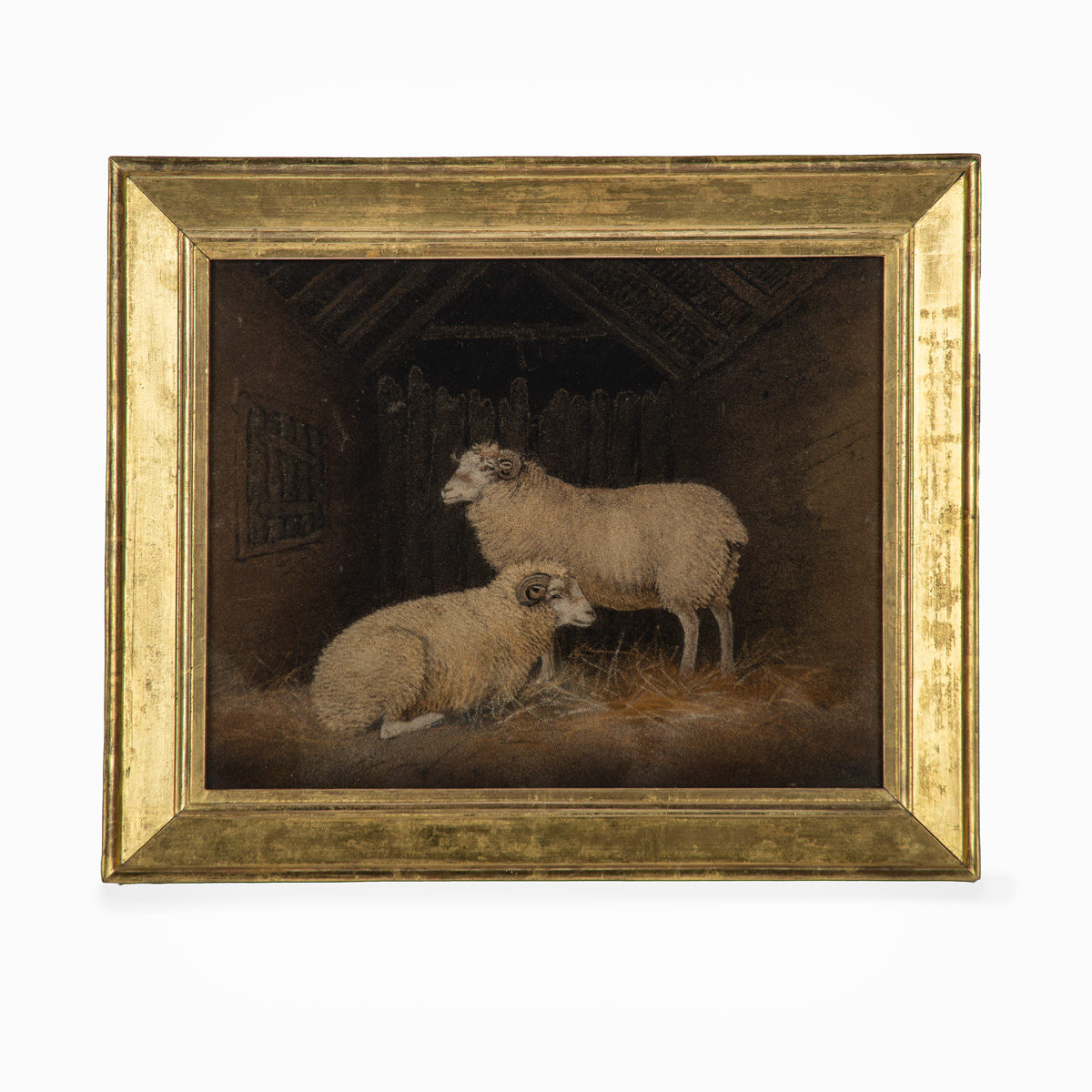 A very good sand picture of sheep by Benjamin Zobel | Barnebys