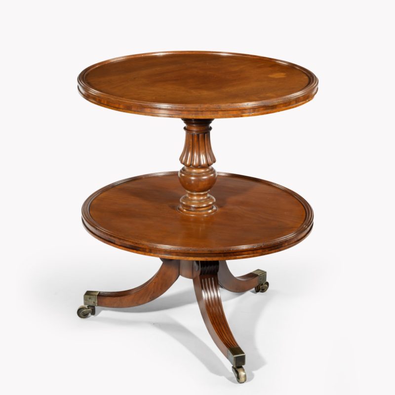 A William IV two tier mahogany table attribruted to Gillows | Barnebys