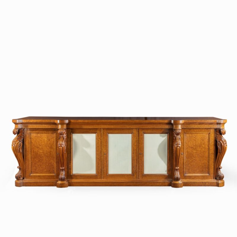 A very large George IV plum pudding mahogany side cabinet | Barnebys