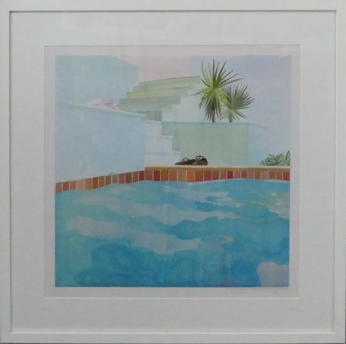 DAVID HOCKNEY 'POOL AND STEPS' SIGNED LITHOGRAPH | Barnebys