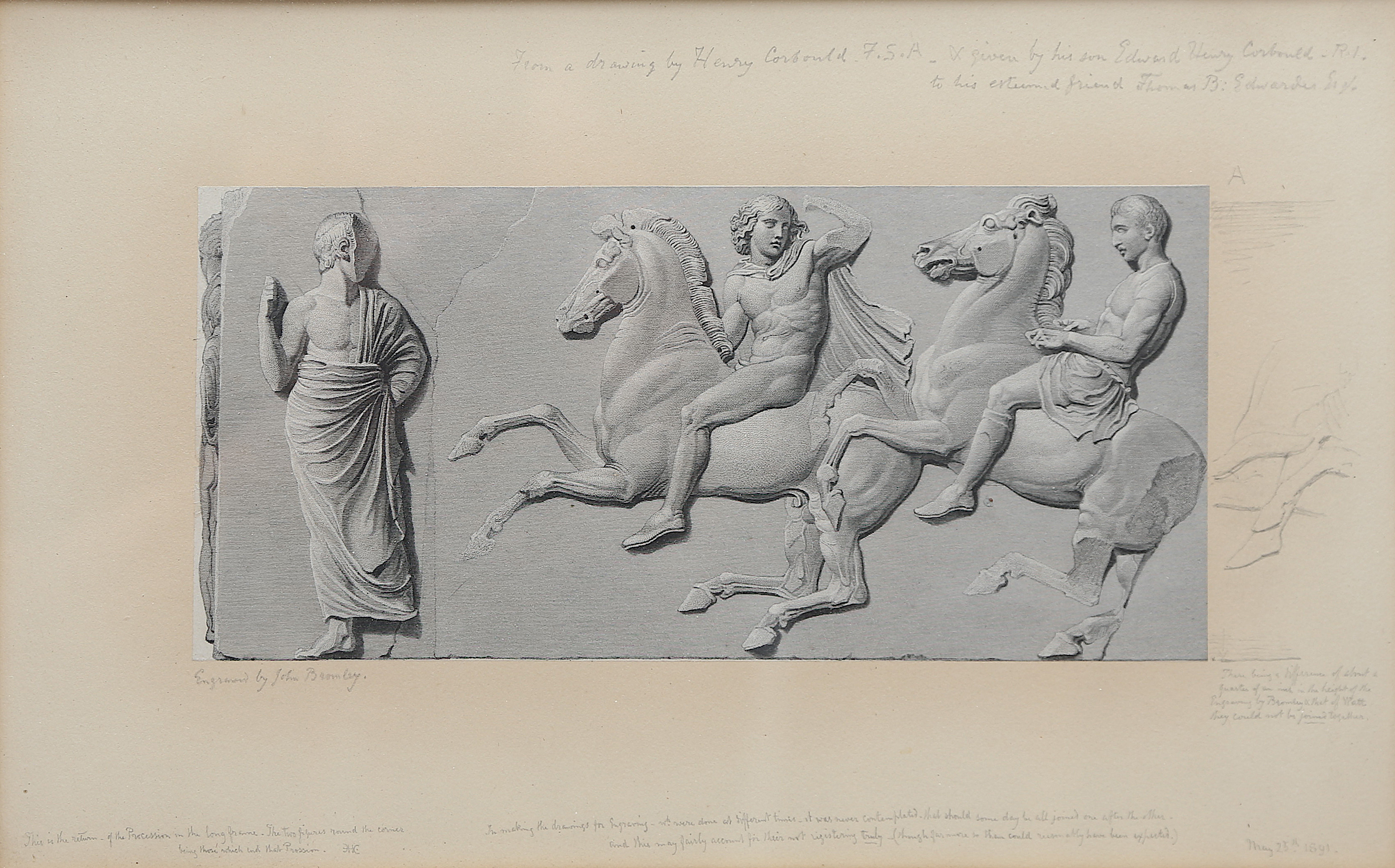 JOHN CHARLES BROMLEY. SEGÚN. Parthenon frieze. | Barnebys