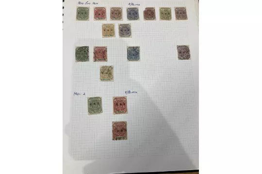STAMPS British Commonwealth mint and used collection with a number ...