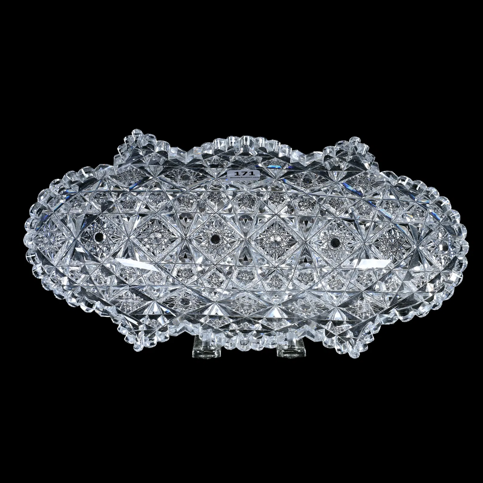 Deep Celery Tray, ABCG, Rare Star Pattern By Libbey | Barnebys