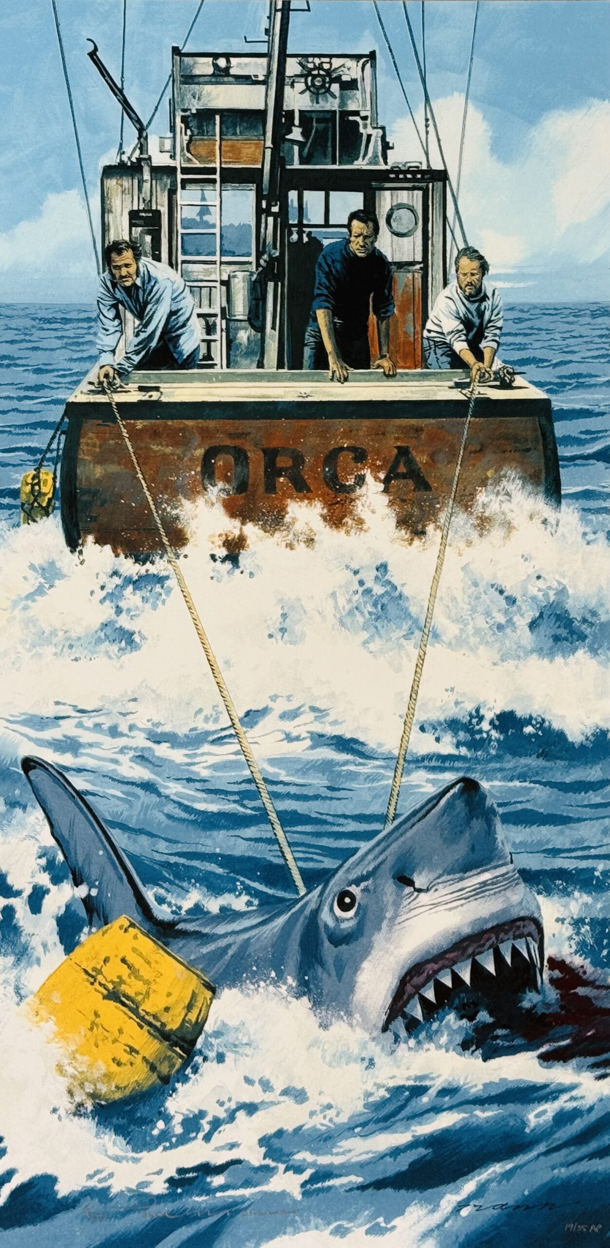 Jaws Alternative Movie Poster - Steven Spielberg - Paul Mann | Barnebys