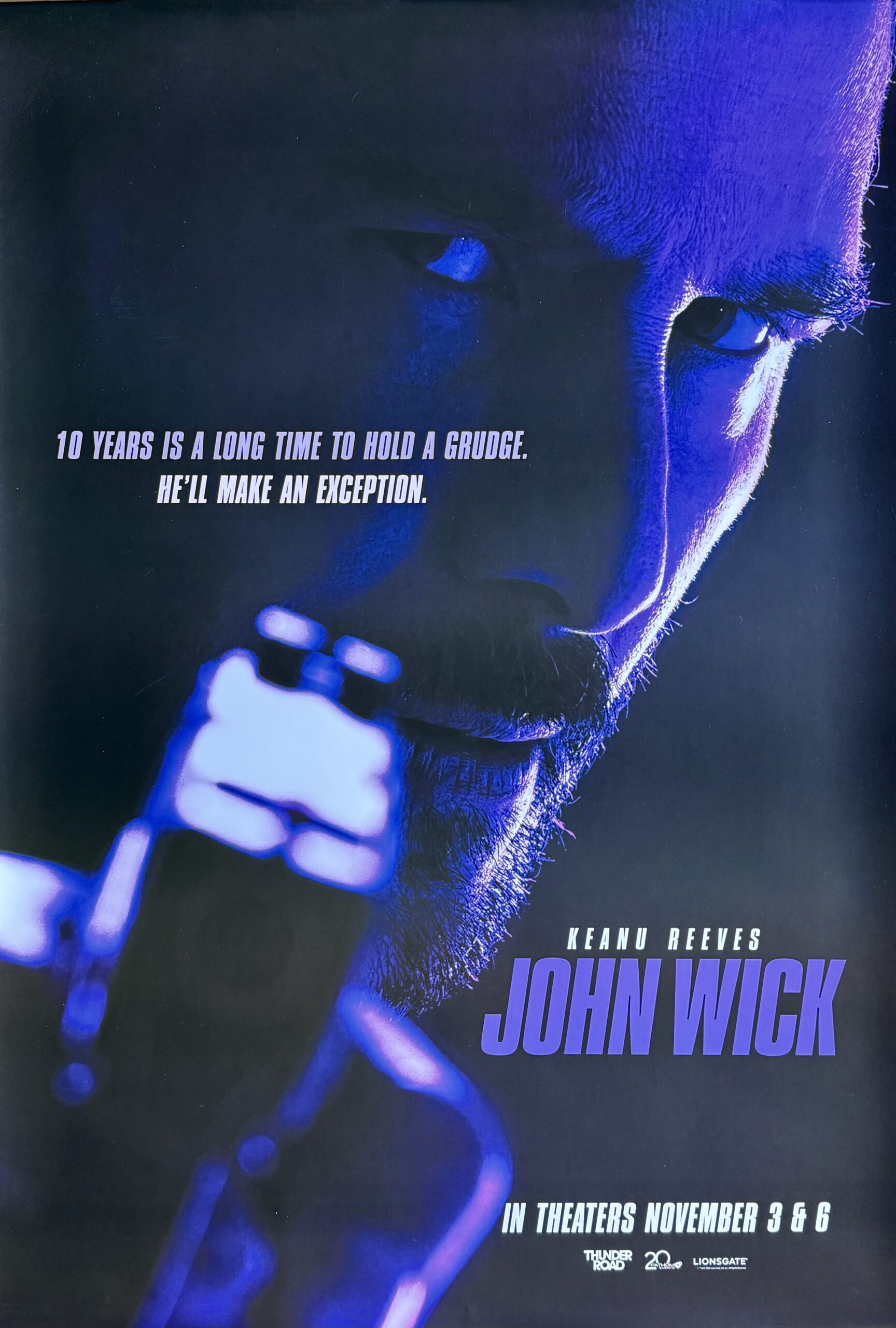 Original John Wick Movie Poster - Keanu Reeves - Jock | Barnebys