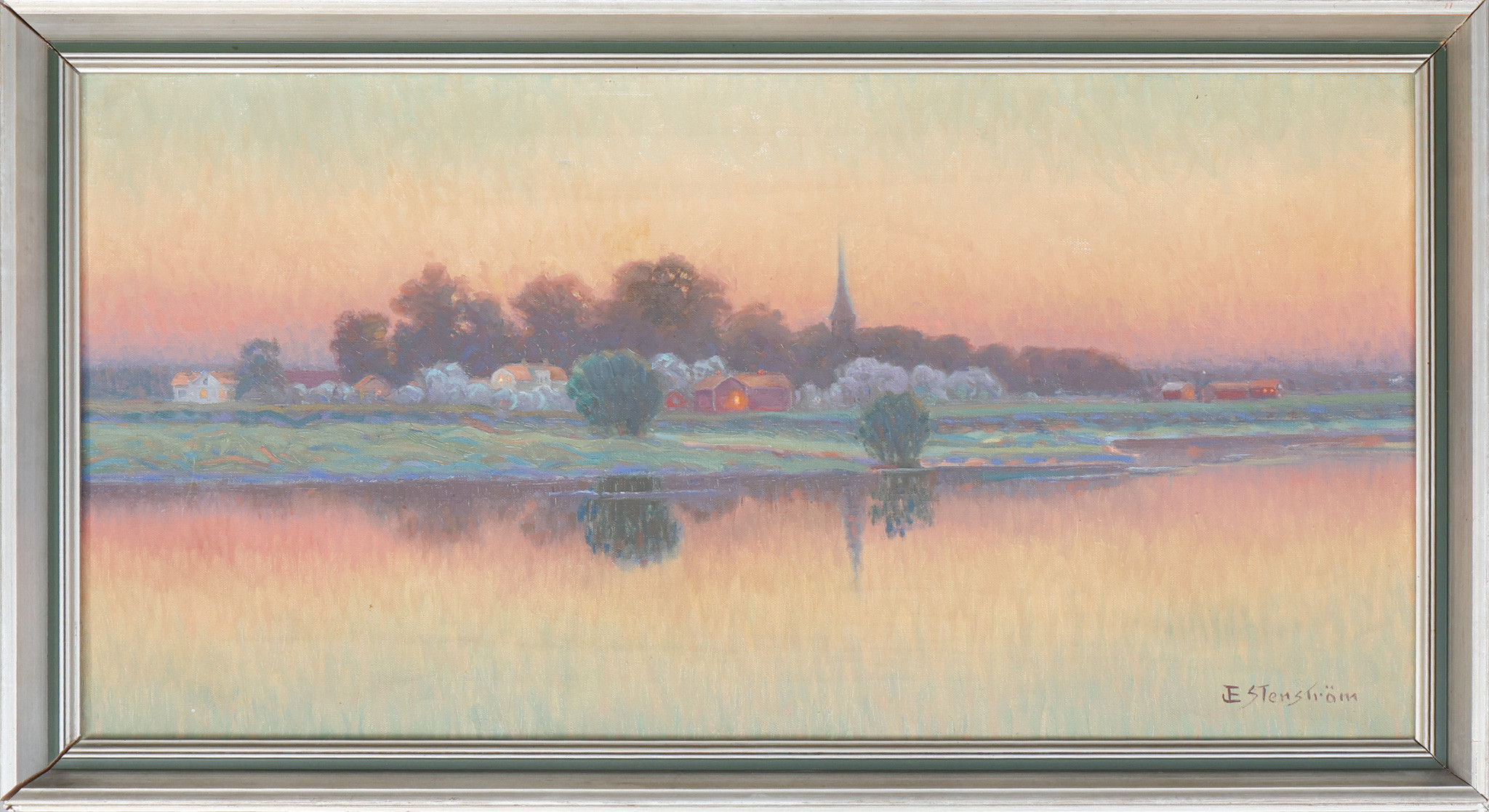 JOHAN EDVARD STENSTRÖM. Olja på duk, signerad E Stenström. | Barnebys