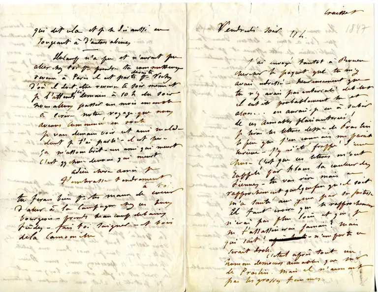 Autograph Letter [Signed “A toi”] to Louise Colet | Barnebys