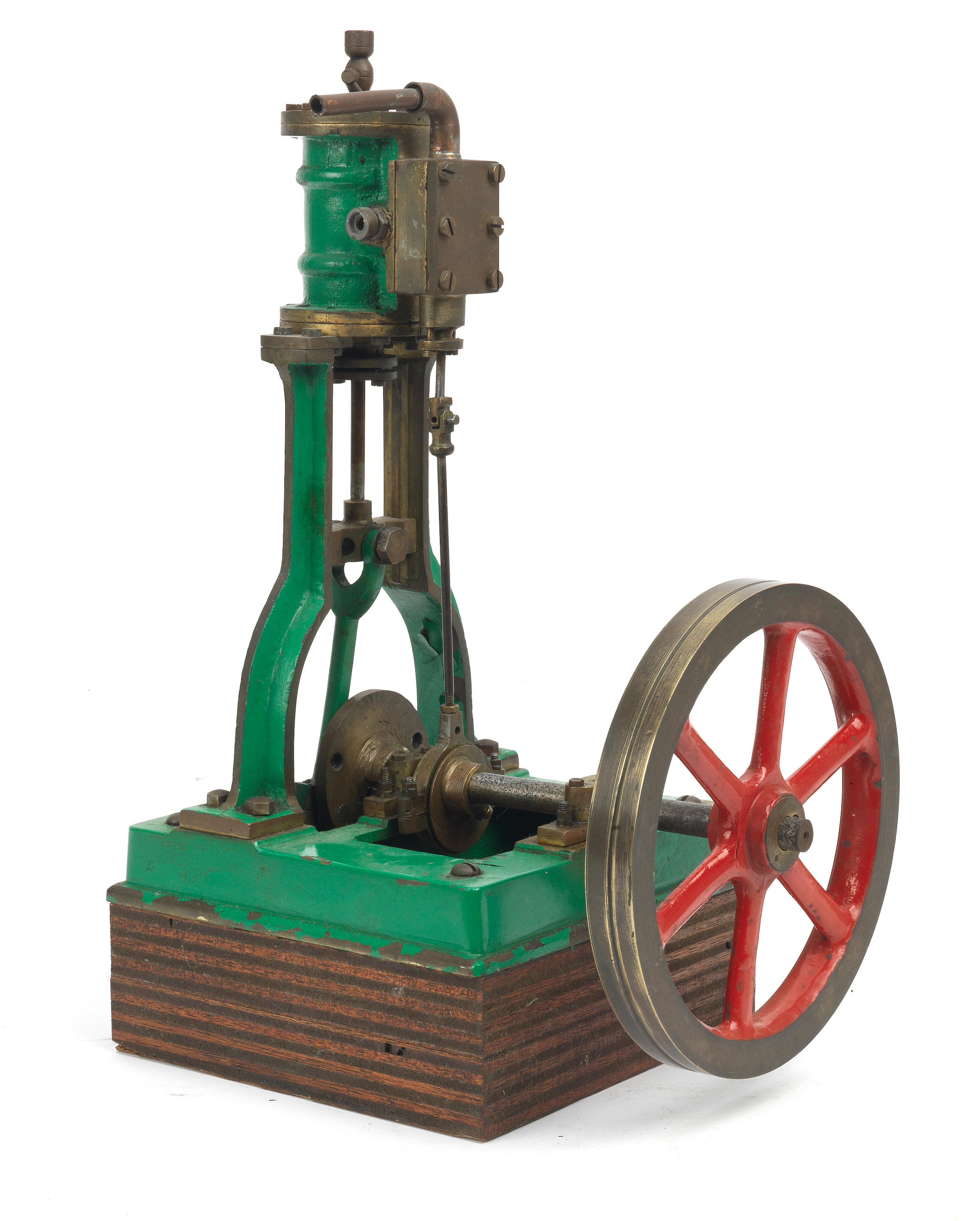 A rare and early Stevenson dockyard model of a live steam vertical mill ...