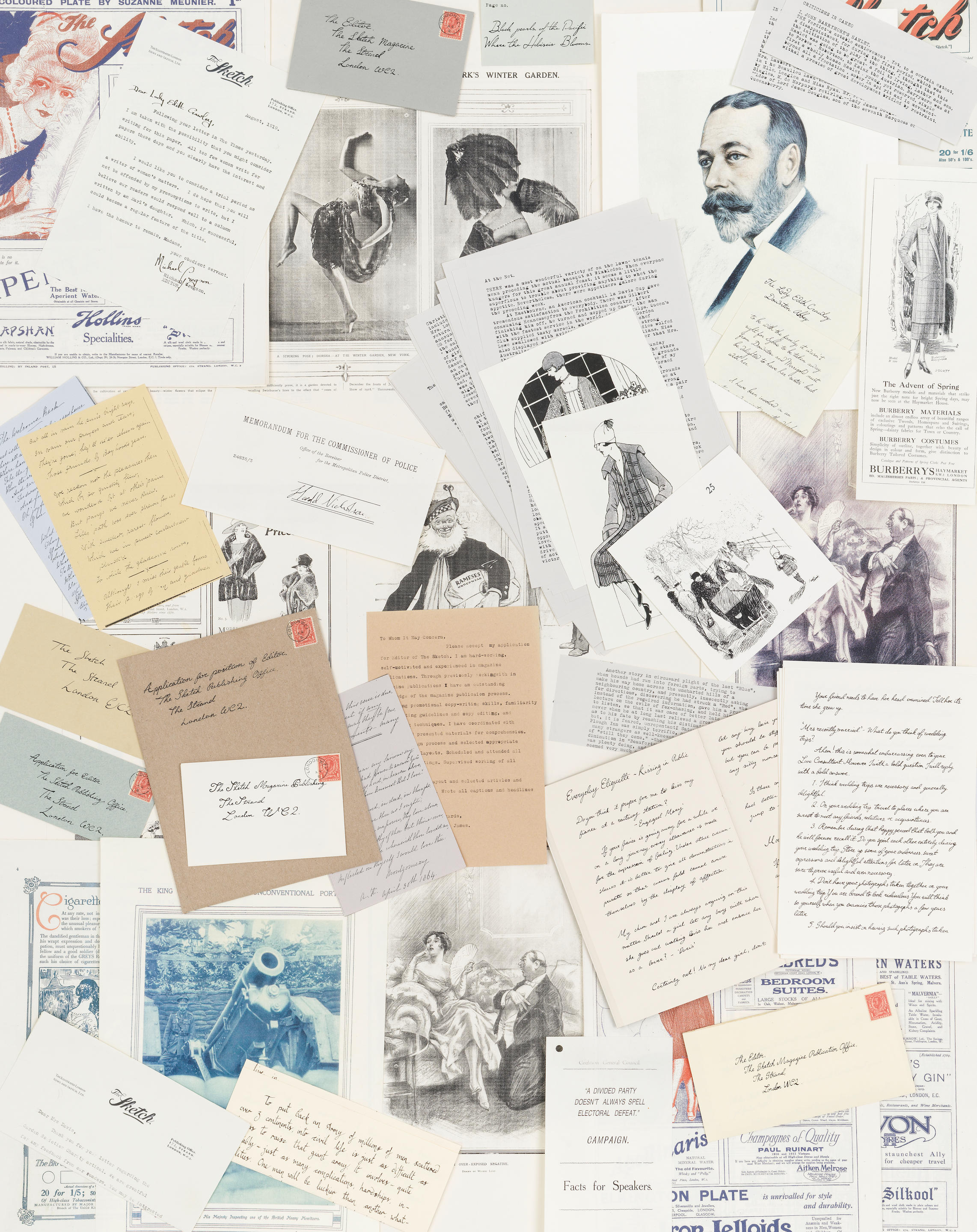 Laura Carmichael (as Lady Edith): A large selection of letters and ...