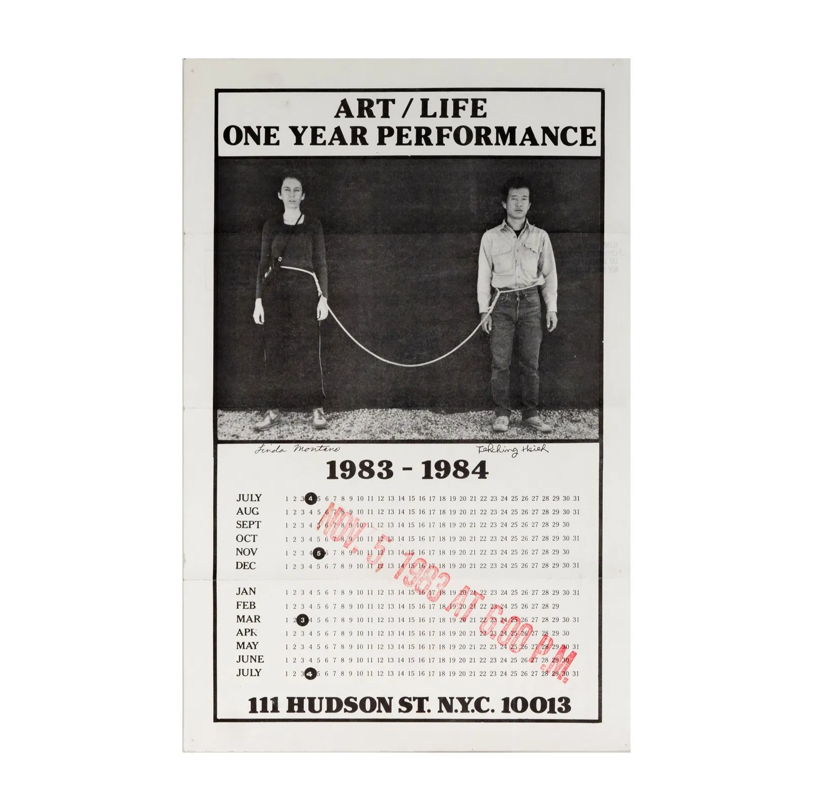 Linda Montano and Tehching Hsieh, Art/Life One Year Performance 1983 ...