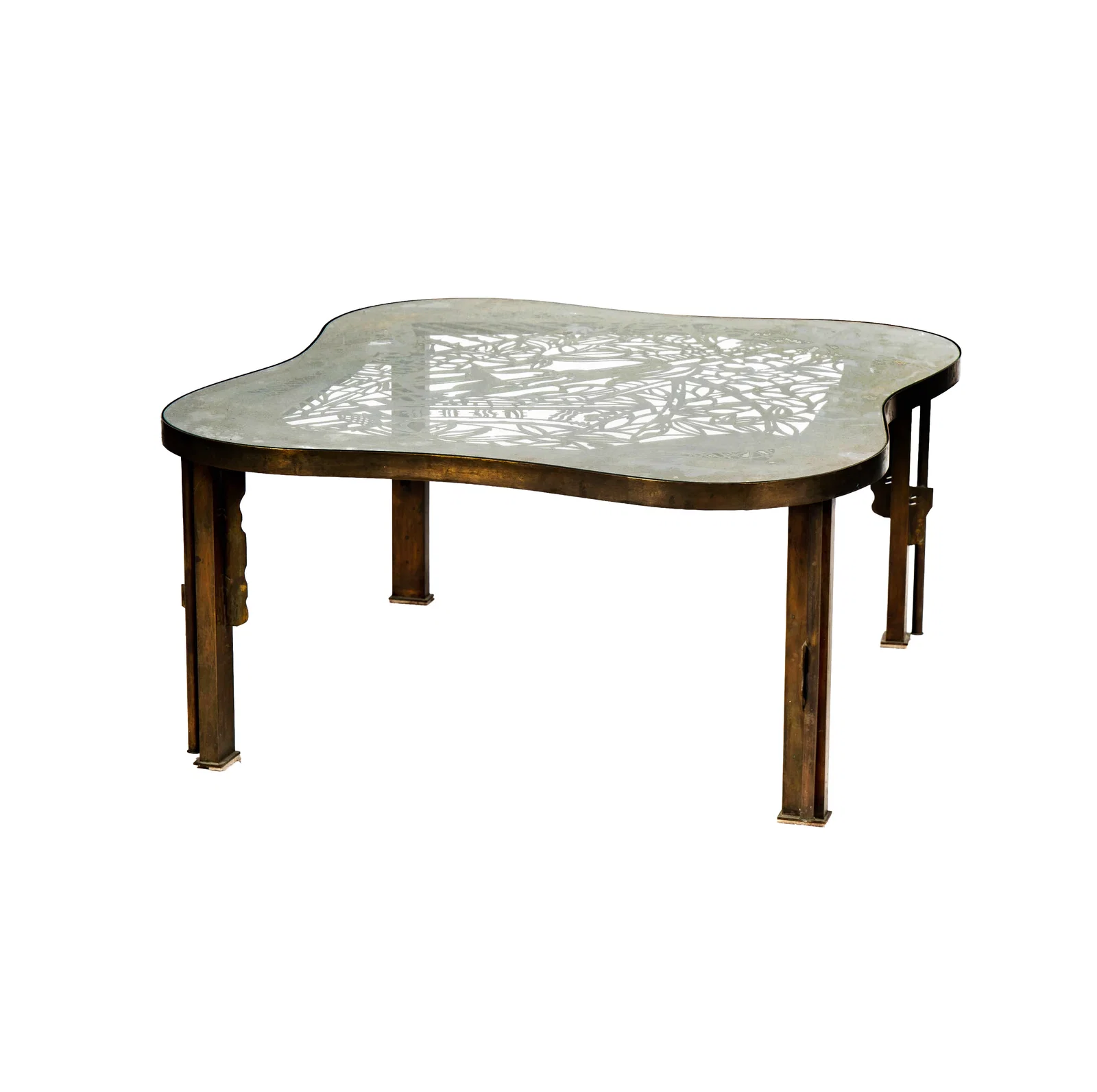 An olivewood writing table by Wright and Mansfield | Barnebys