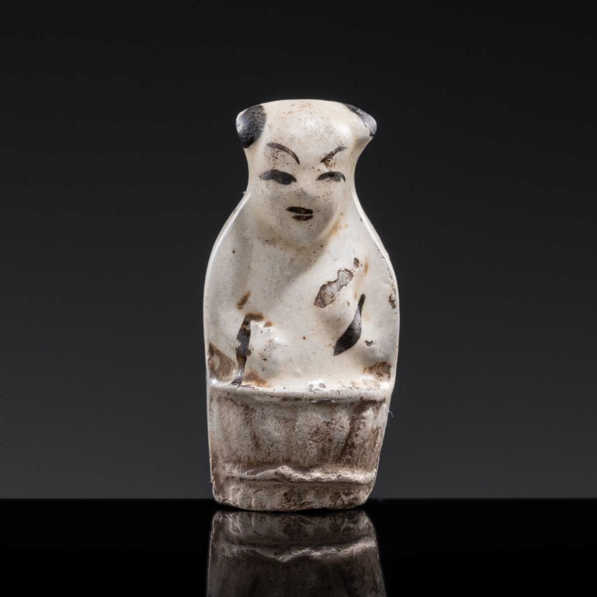 A CIZHOU WARE POTTERY ‘BOY ON A LOTUS POD’ WHISTLE, SONG DYNASTY | Barnebys
