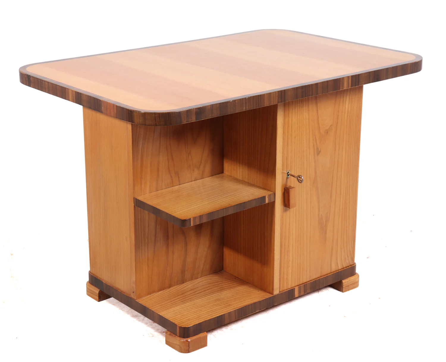 Art Deco Coffee Table in Ash and Walnut | Barnebys