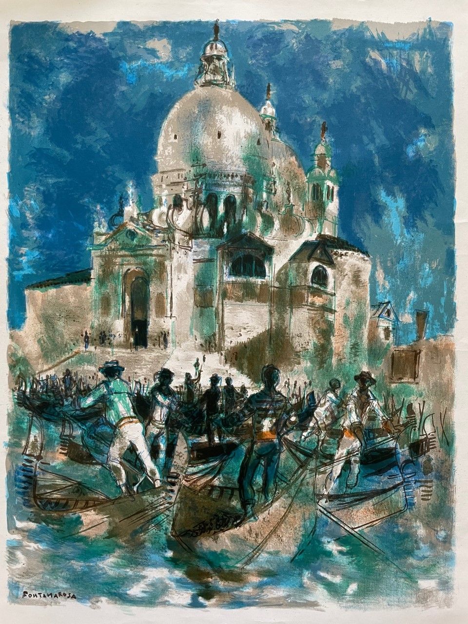 FONTANAROSA Lucien-Joseph (1912 - 1975) "Venice... | Lithographs: bids ...
