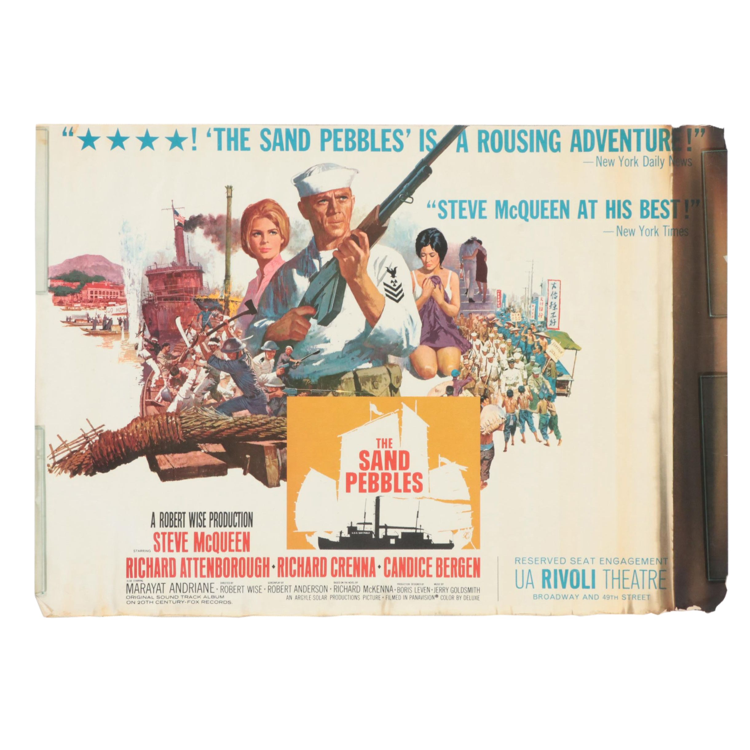 20th Century Fox "The Sand Pebbles" Movie Poster, 1966 | Barnebys