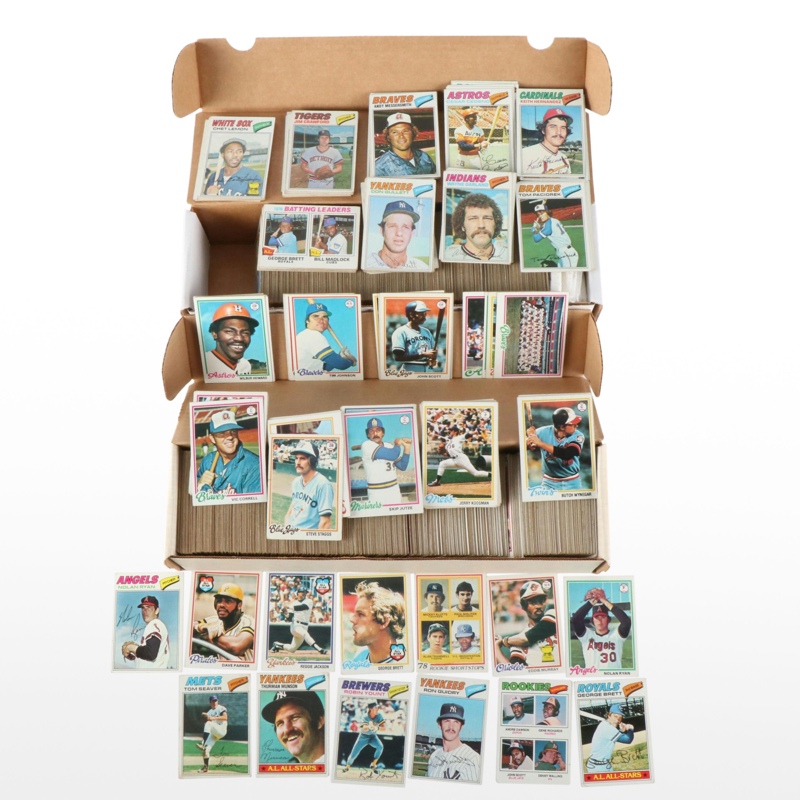 1977 and 1978 Topps Baseball Card Sets Featuring Eddie Murray Rookie ...