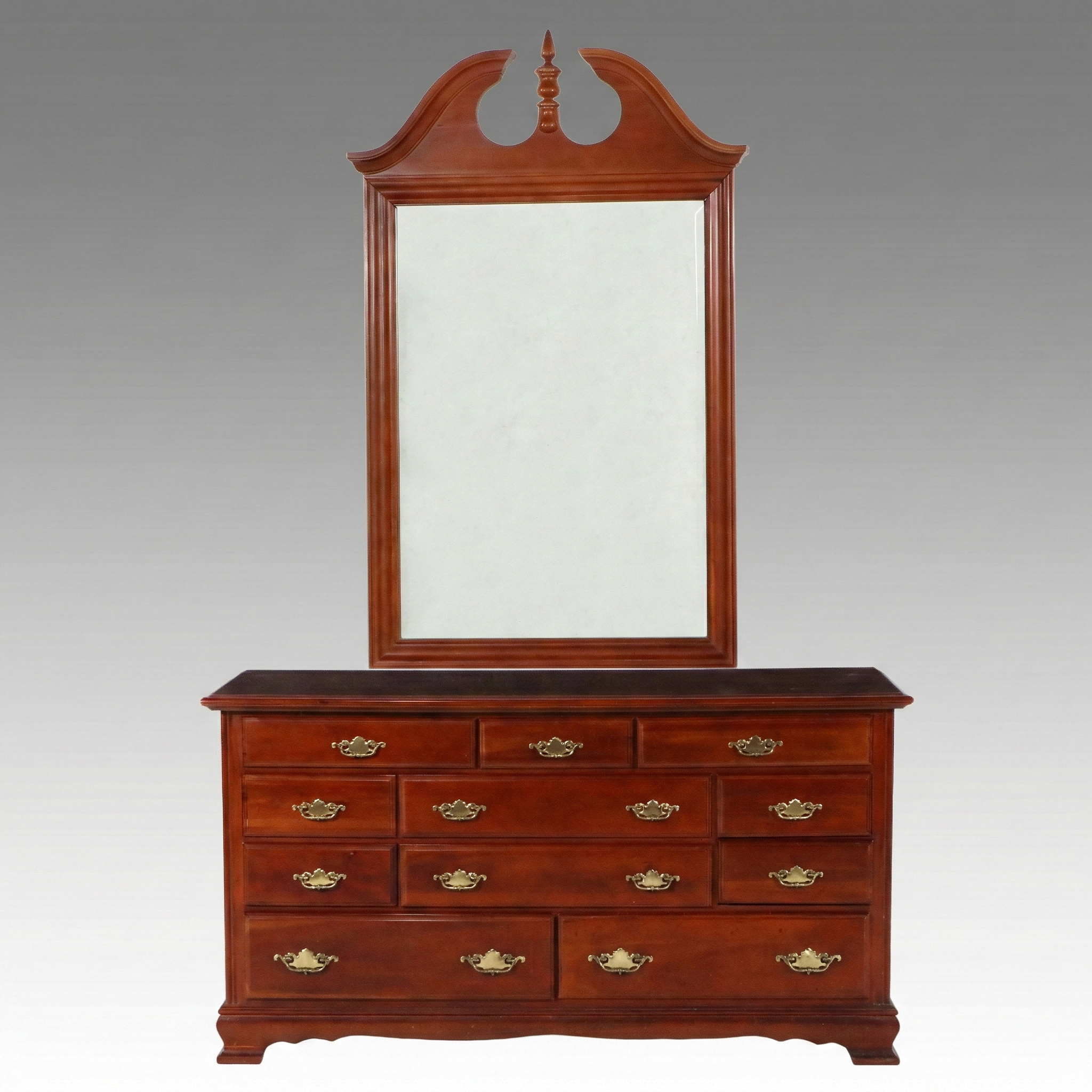 American Chippendale Style Cherry Finish Dresser | Barnebys
