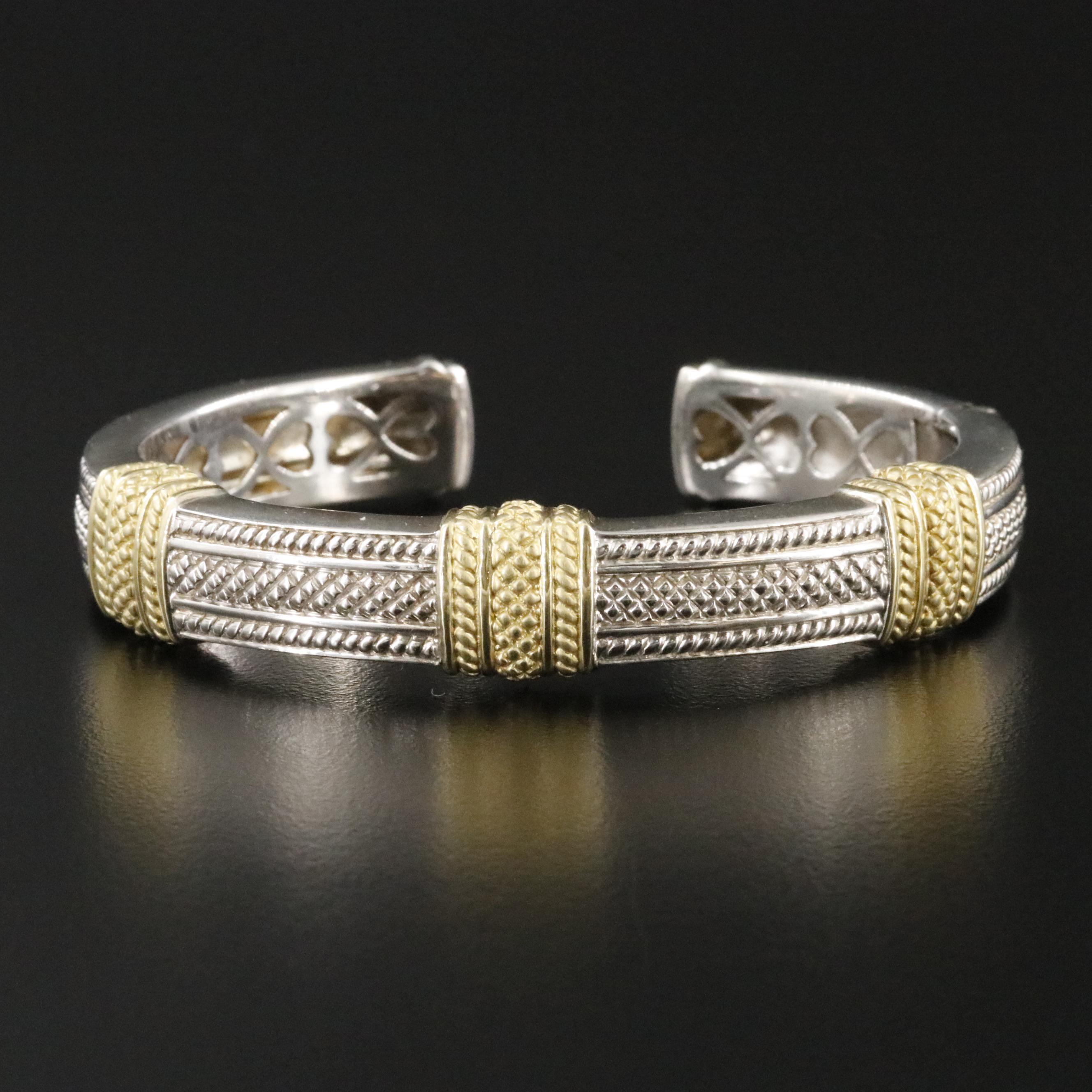 Judith Ripka Sterling Bracelet with 18K and Diamond Accents | Barnebys