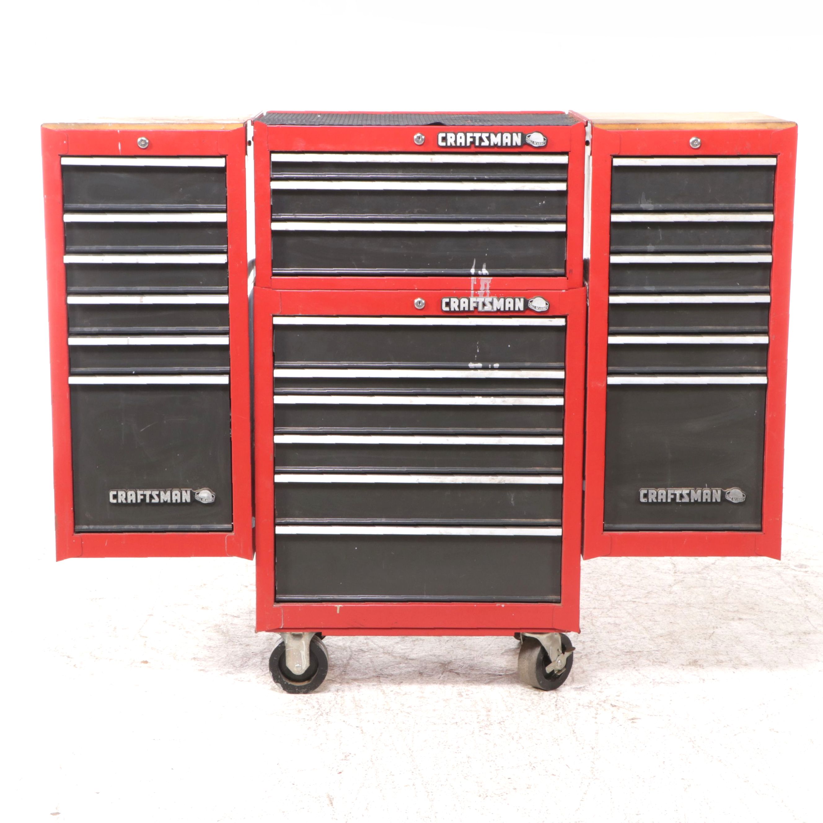 Craftsman Red Enameled Steel Tool Chest with Tools, Supplies and ...
