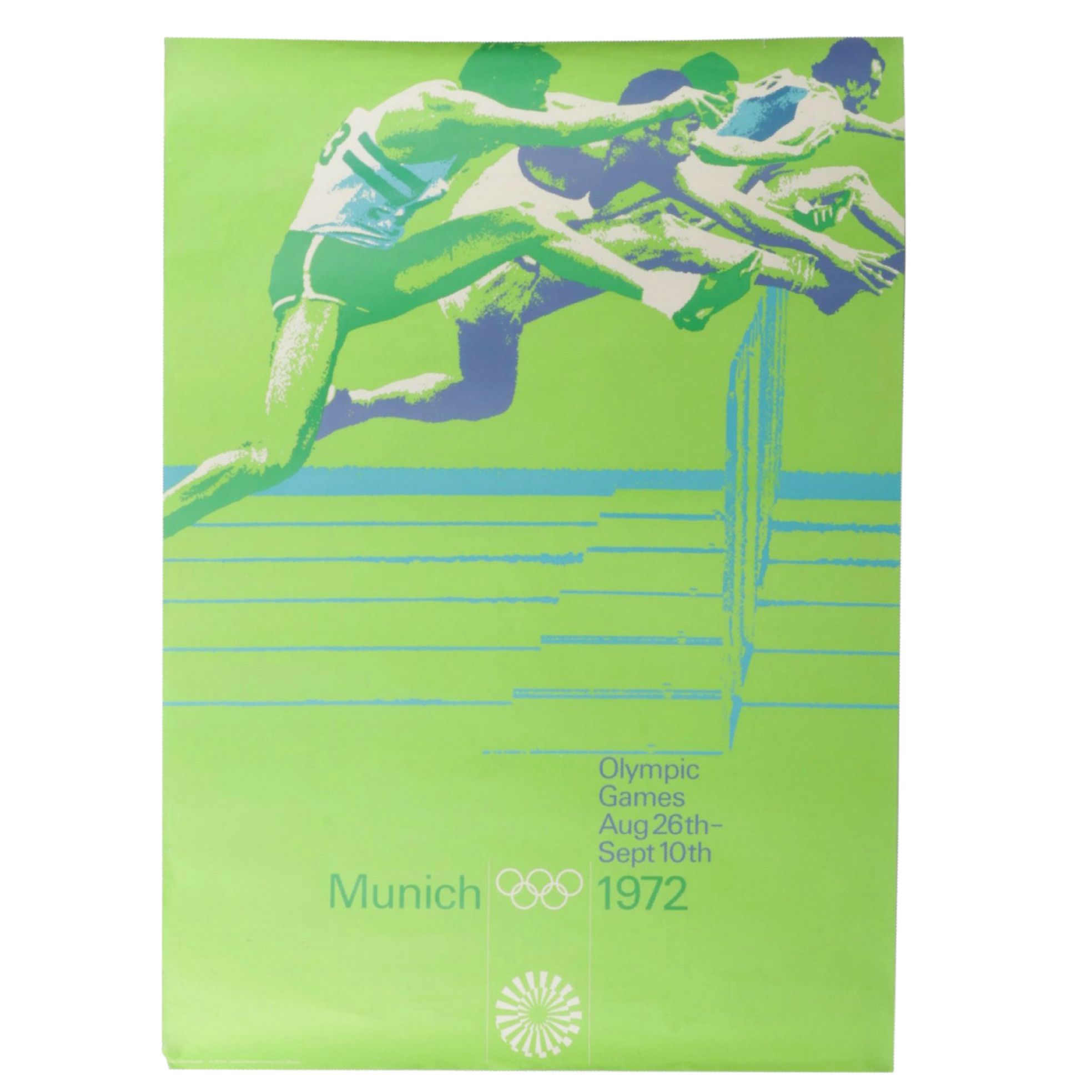 A. Gaebele Track & Field Advertising Poster for the 1972 Munich Olympic ...
