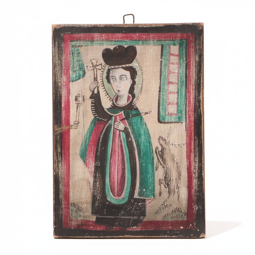 Eastern Orthodox Tempera on Board Icon of St. Procopius | Barnebys