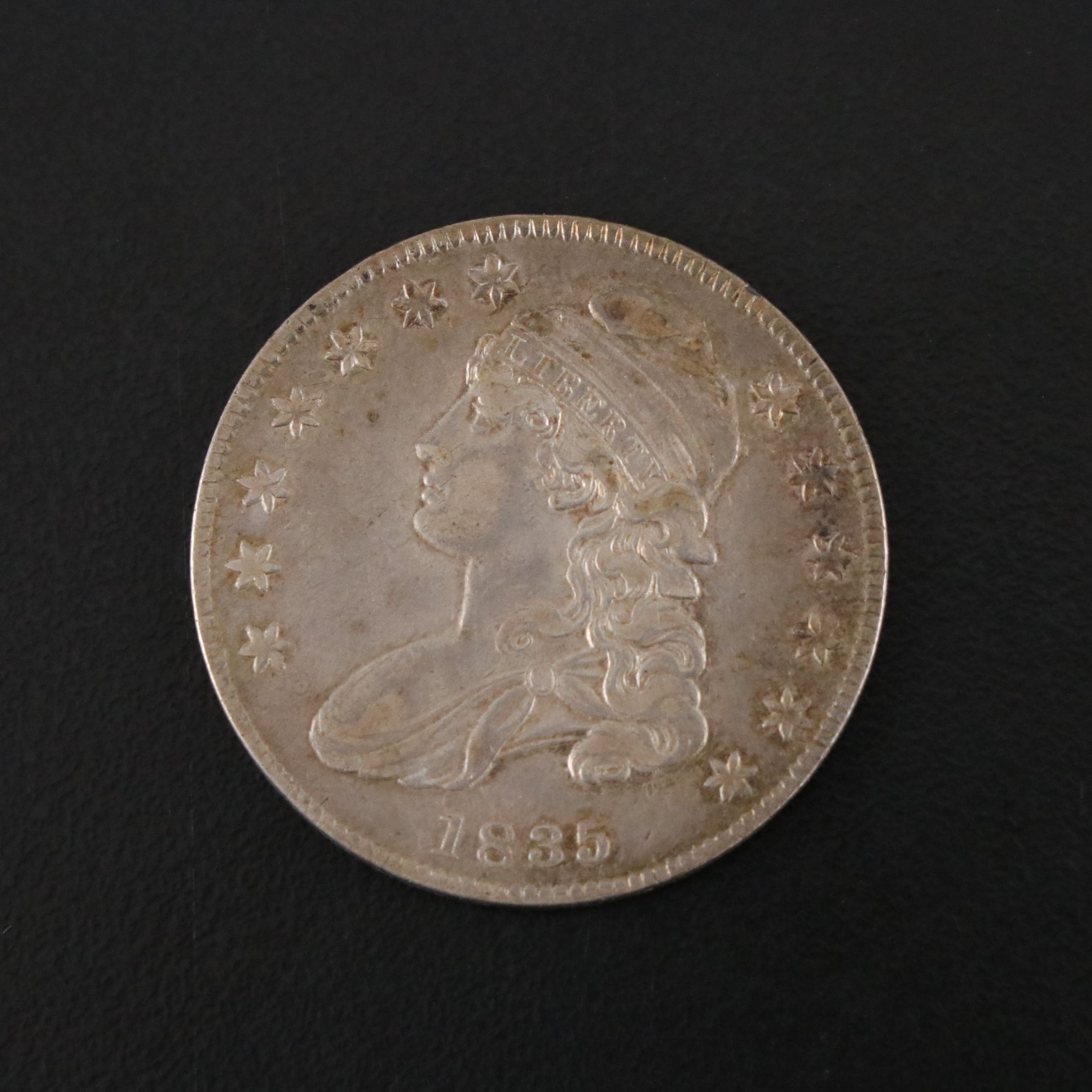 1835 Capped Bust Silver Half Dollar | Barnebys