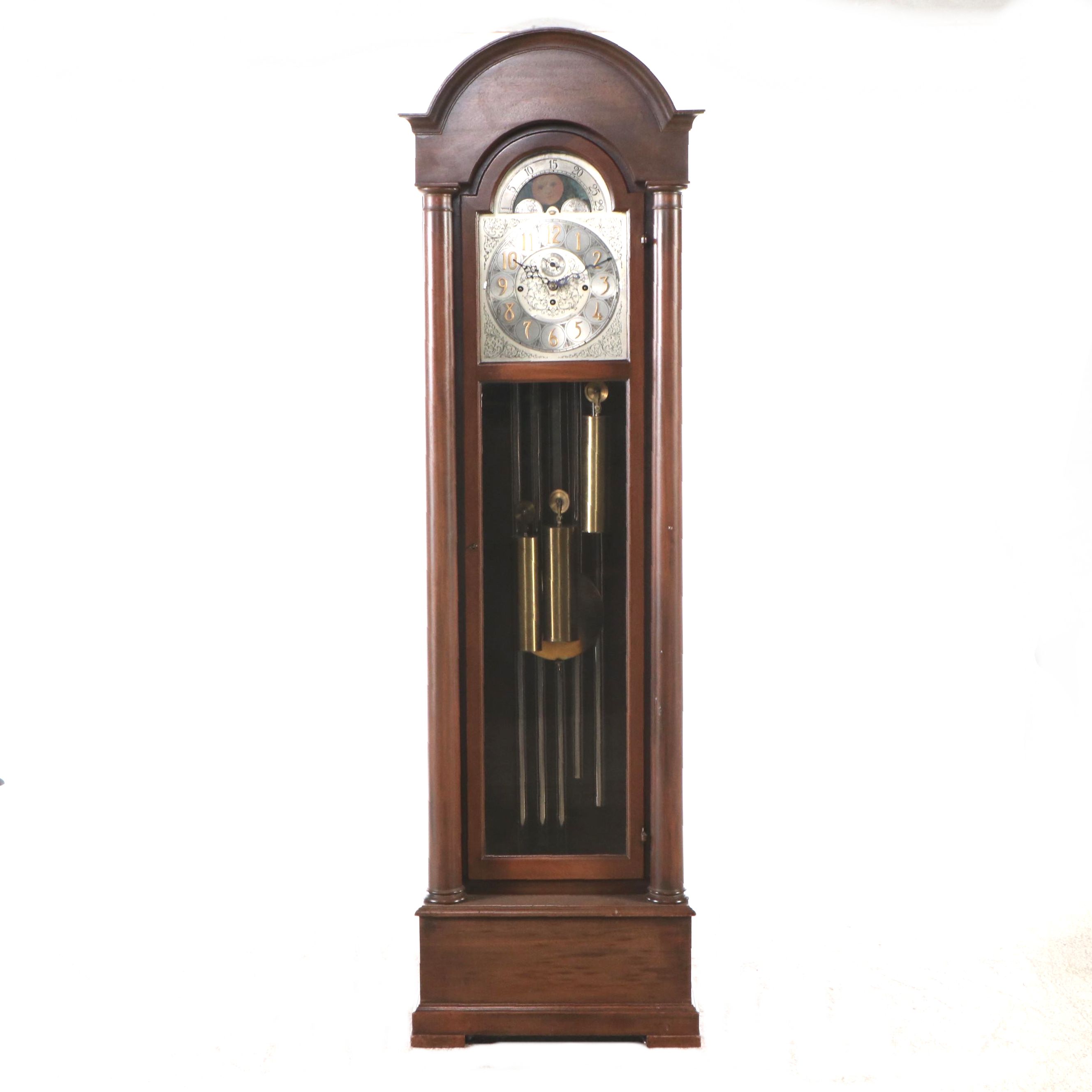 The Herschede Hall Clock Co. Mahogany Grandfather Clock, Early 20th ...