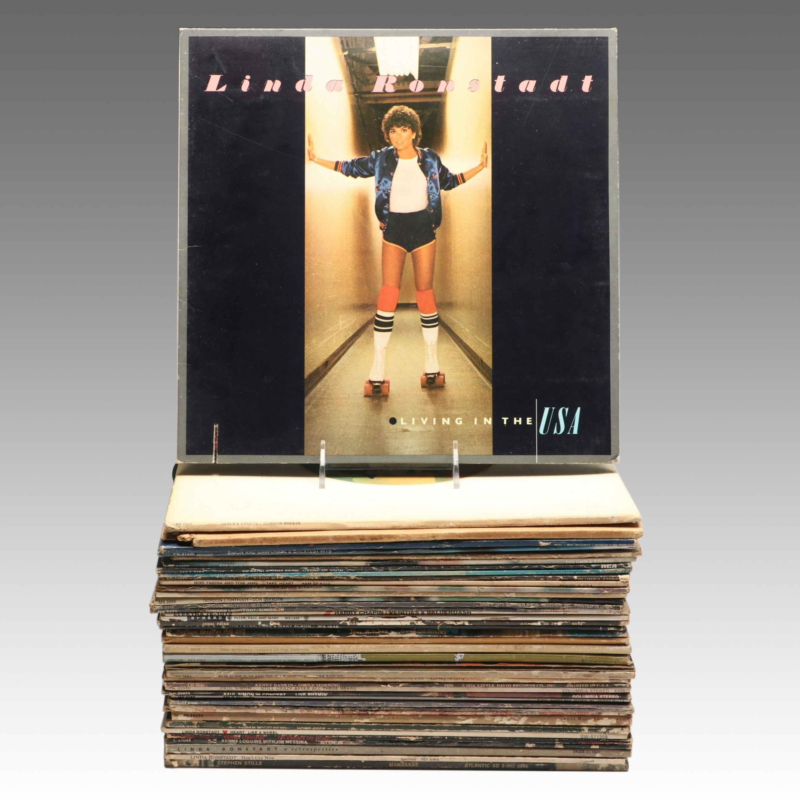 Simon & Garfunkel, Joni Mitchell, Linda Ronstadt, and More Vinyl Record ...