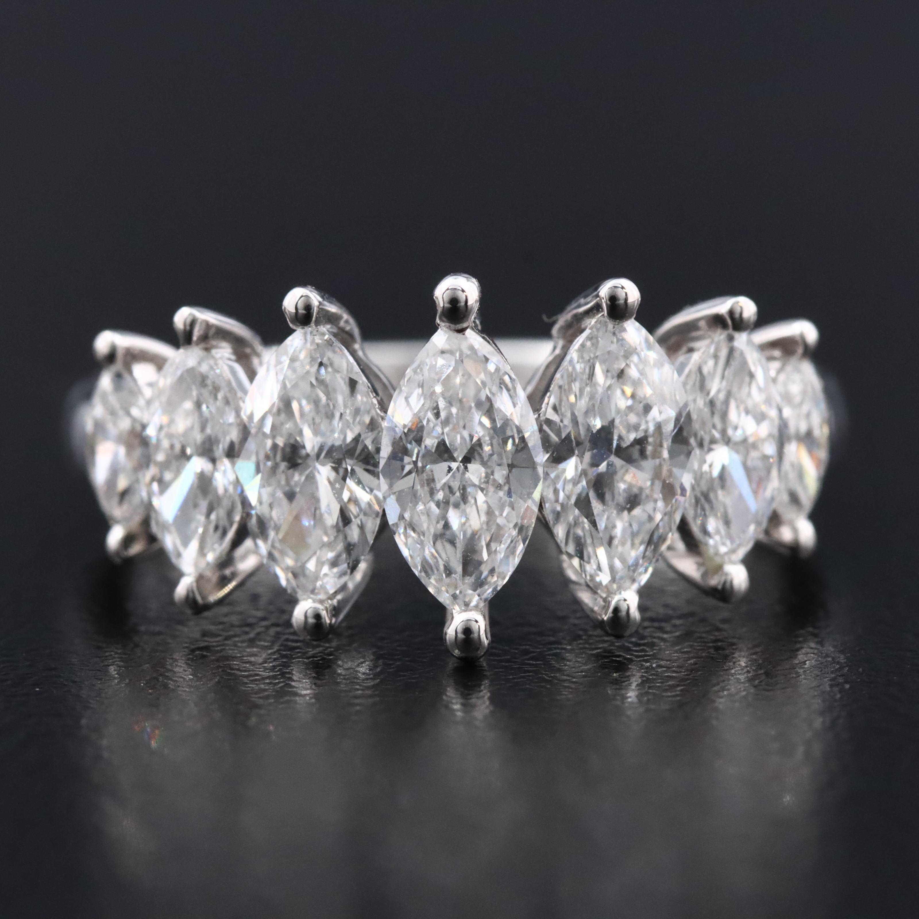 14K 2.12 CTW Lab Grown Diamond Pyramid Ring | Barnebys