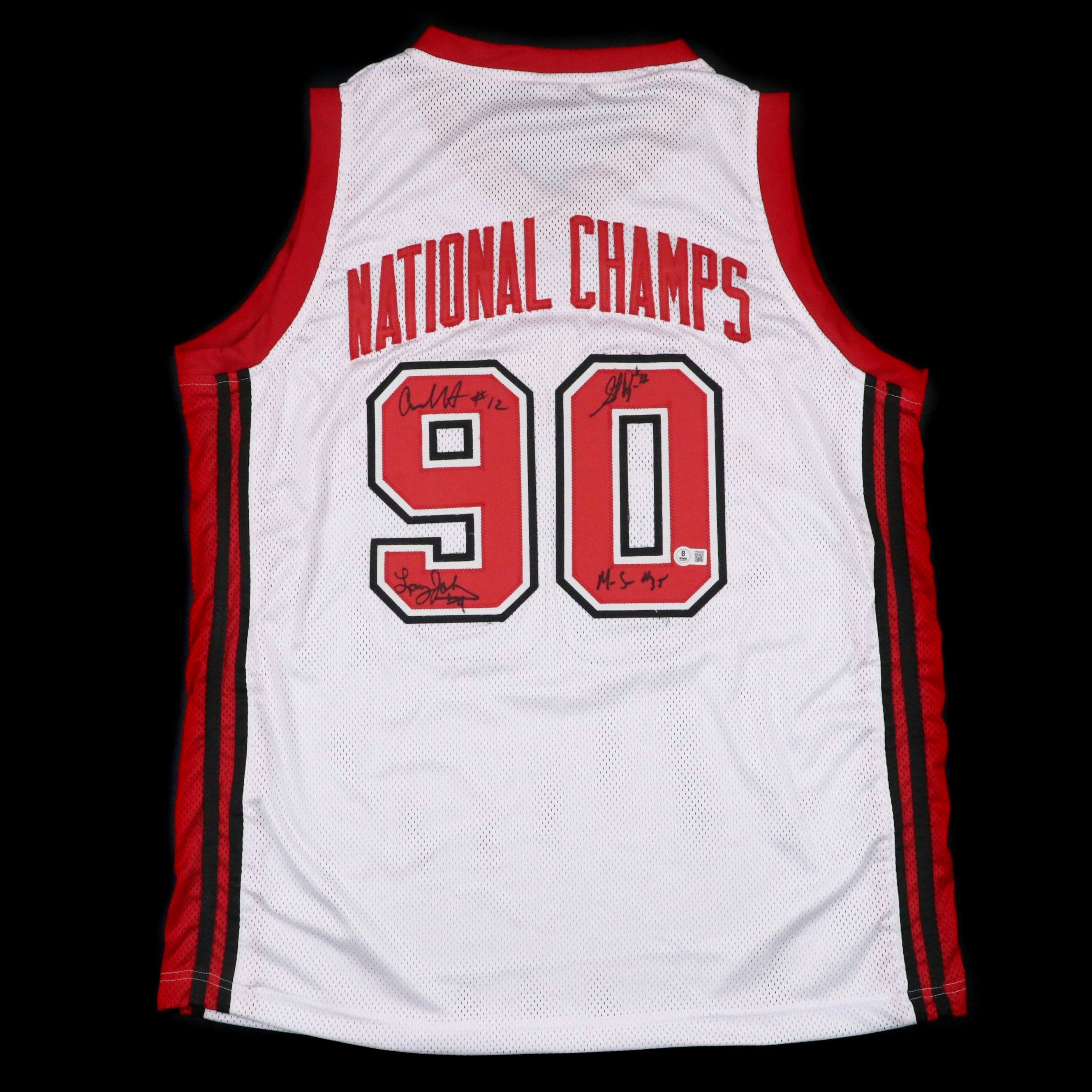 Larry Johnson, Stacy Augmon, Anderson Hunt, and Moses Scurry Signed ...