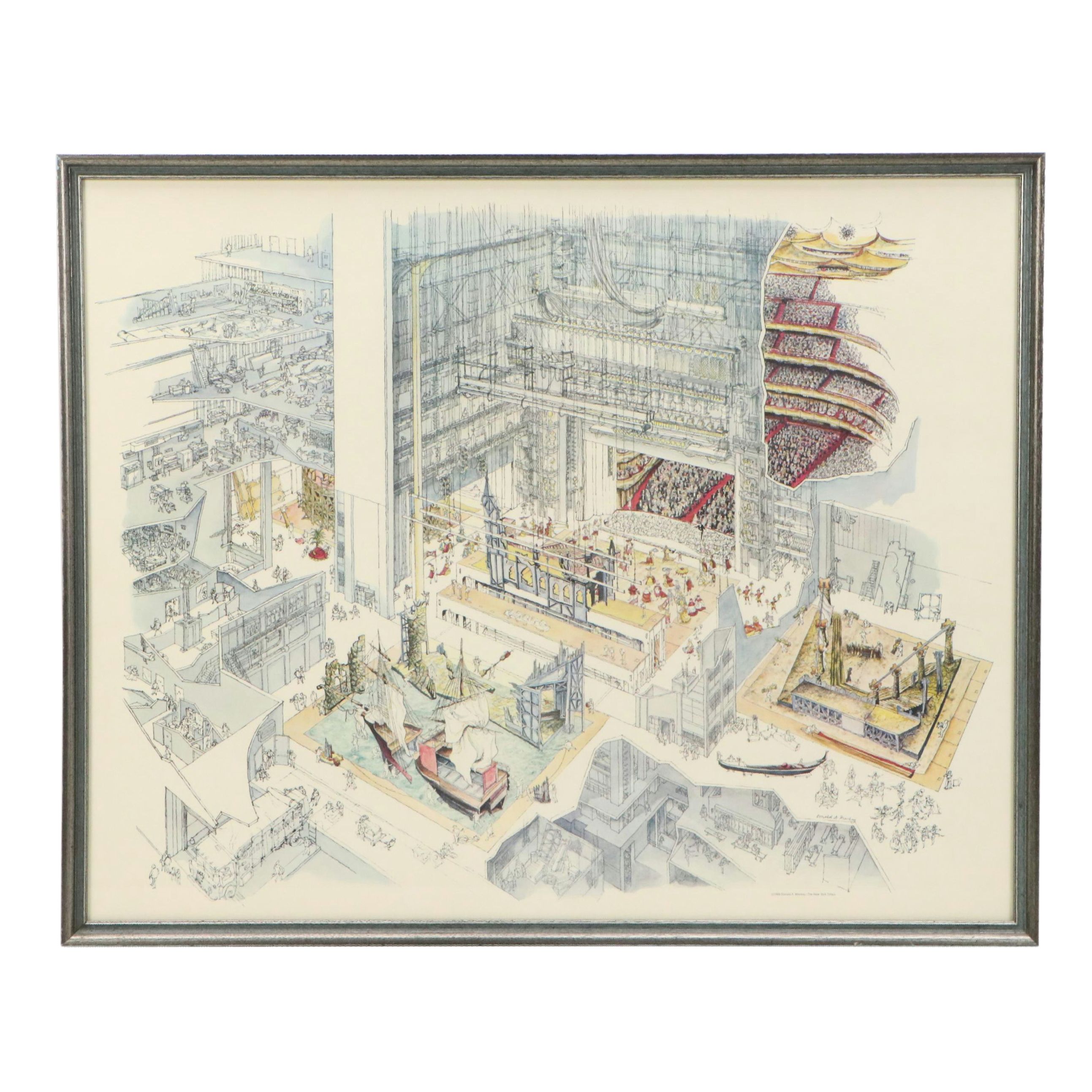 After Donald A. Mackay Offset Lithograph Illustration of the ...