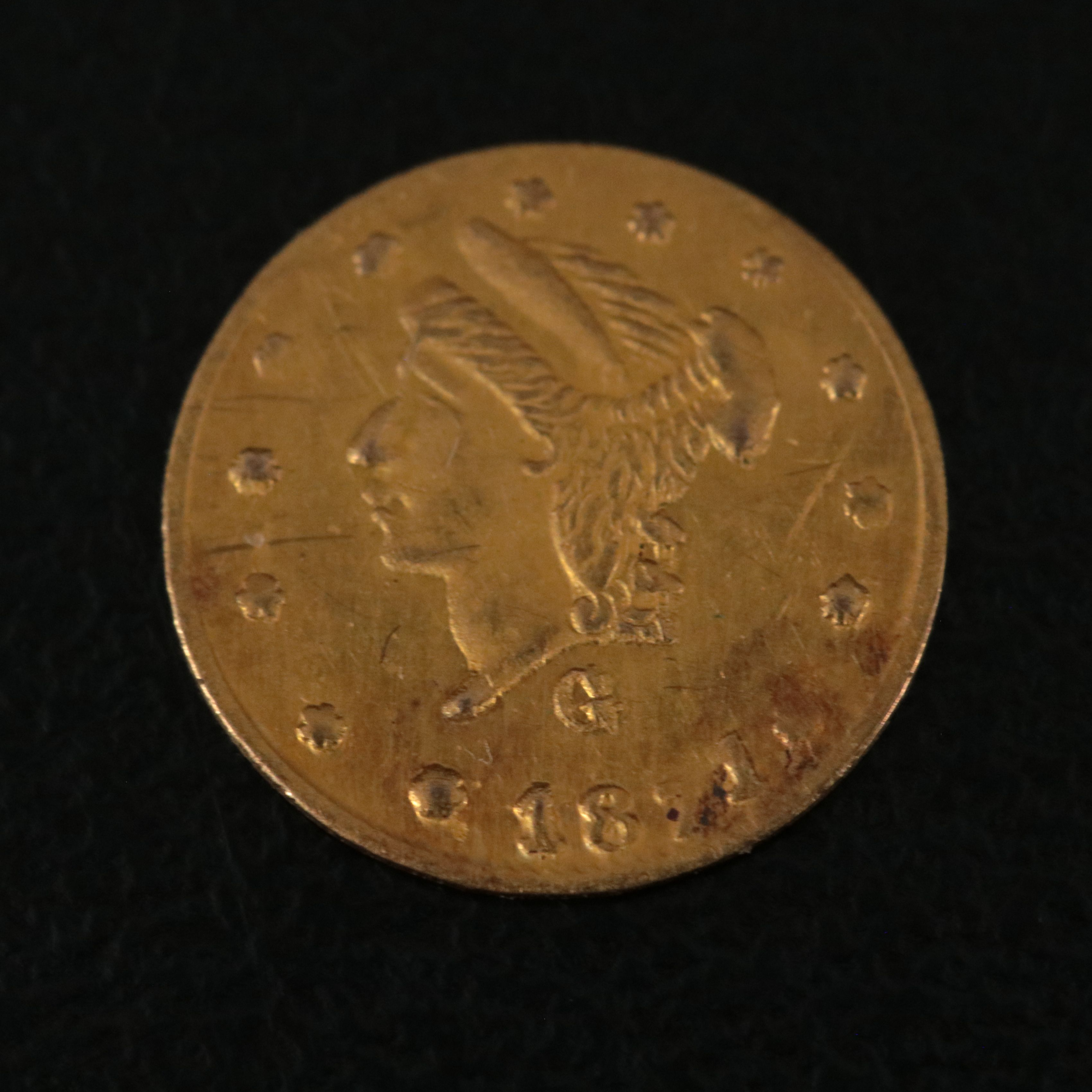 1871 One Quarter Dollar California Gold Coin | Barnebys