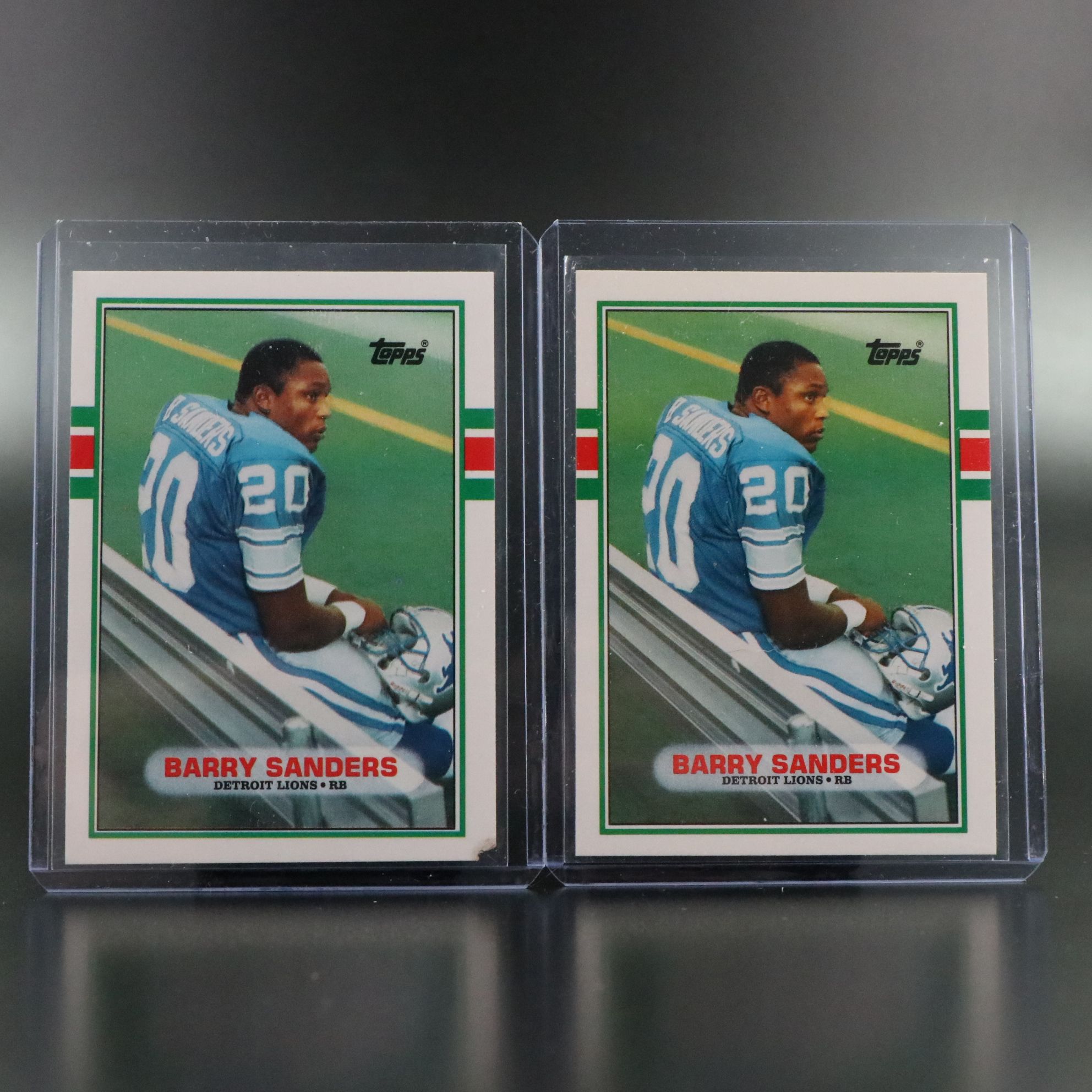 1989 Topps Traded Barry Sanders Detroit Lions Rookie Football Cards ...