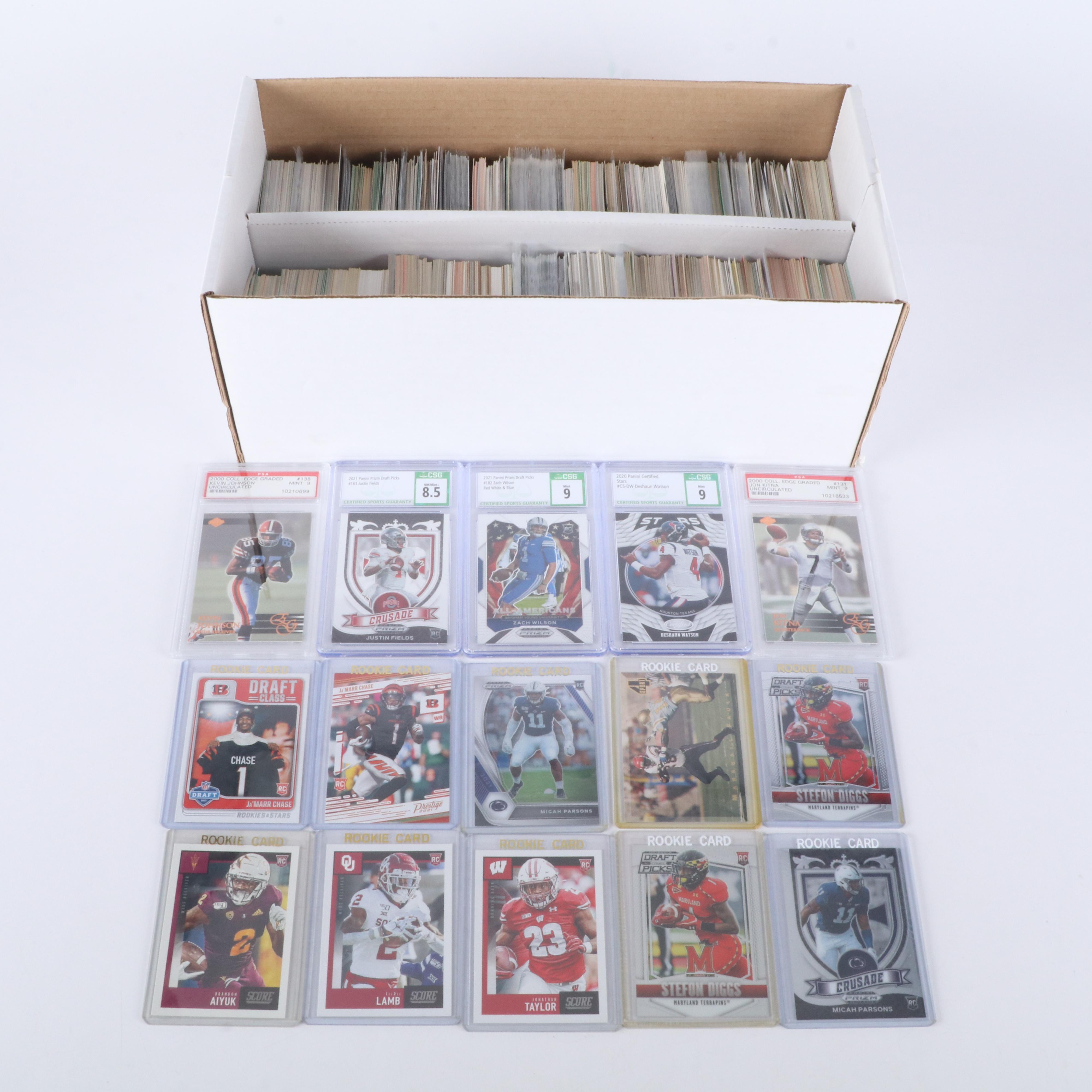 1,000+ Football Cards Featuring Graded Zach Wilson and Justin Fields ...
