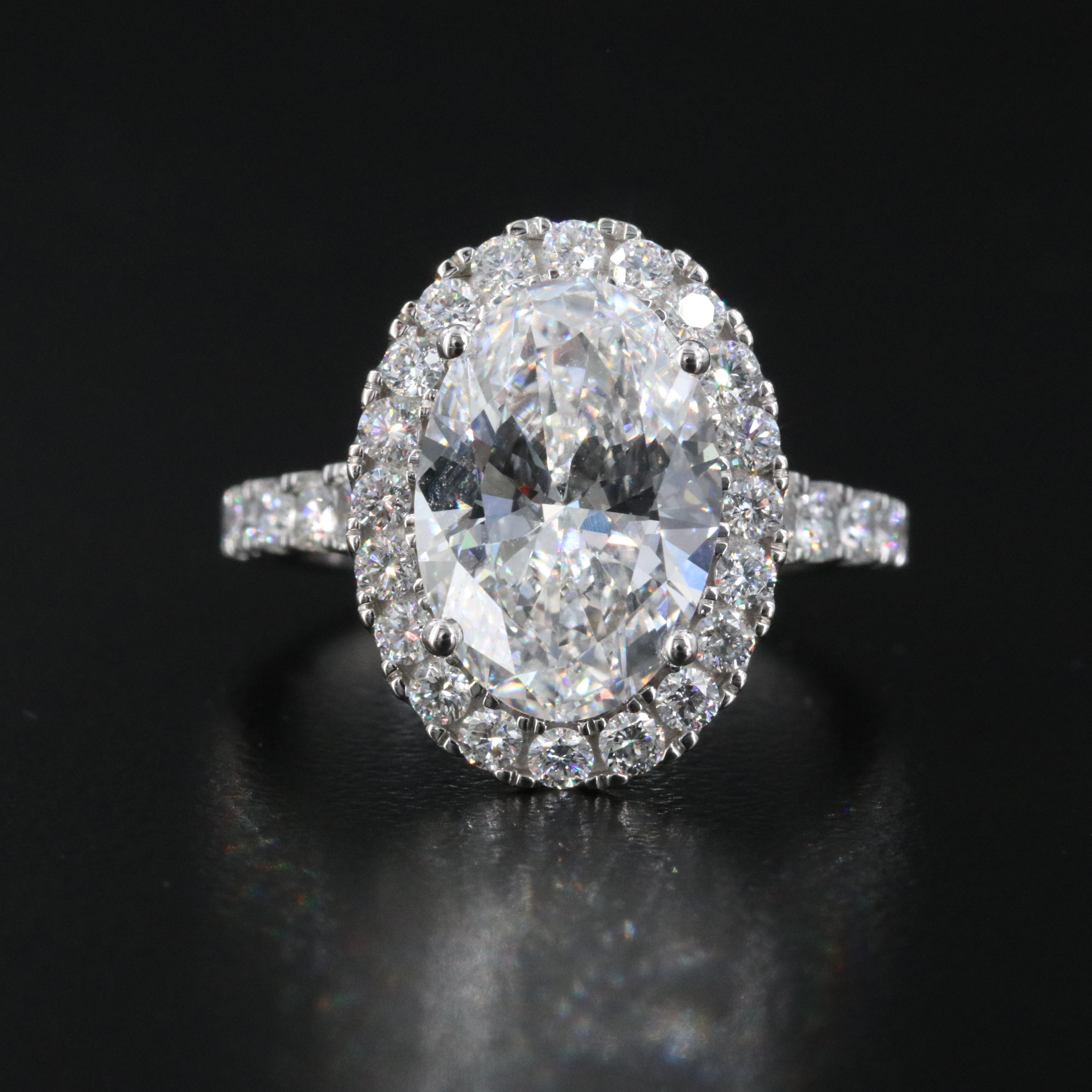 14K 4.82 CTW Lab Grown Diamond Ring | Barnebys