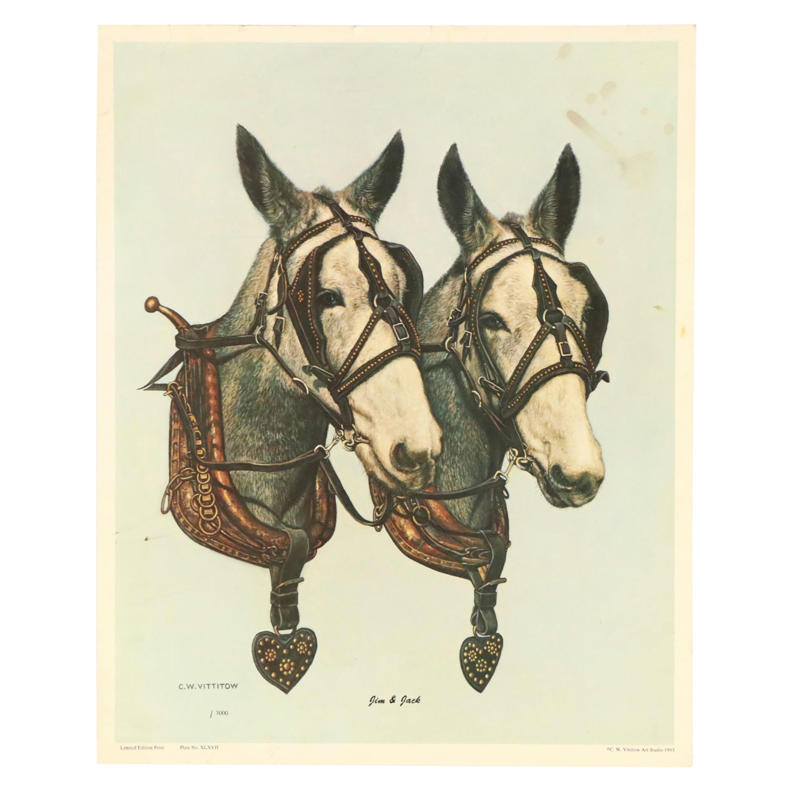 Offset Lithograph After C.W. Vittitow "Jim & Jack," 1993 | Barnebys