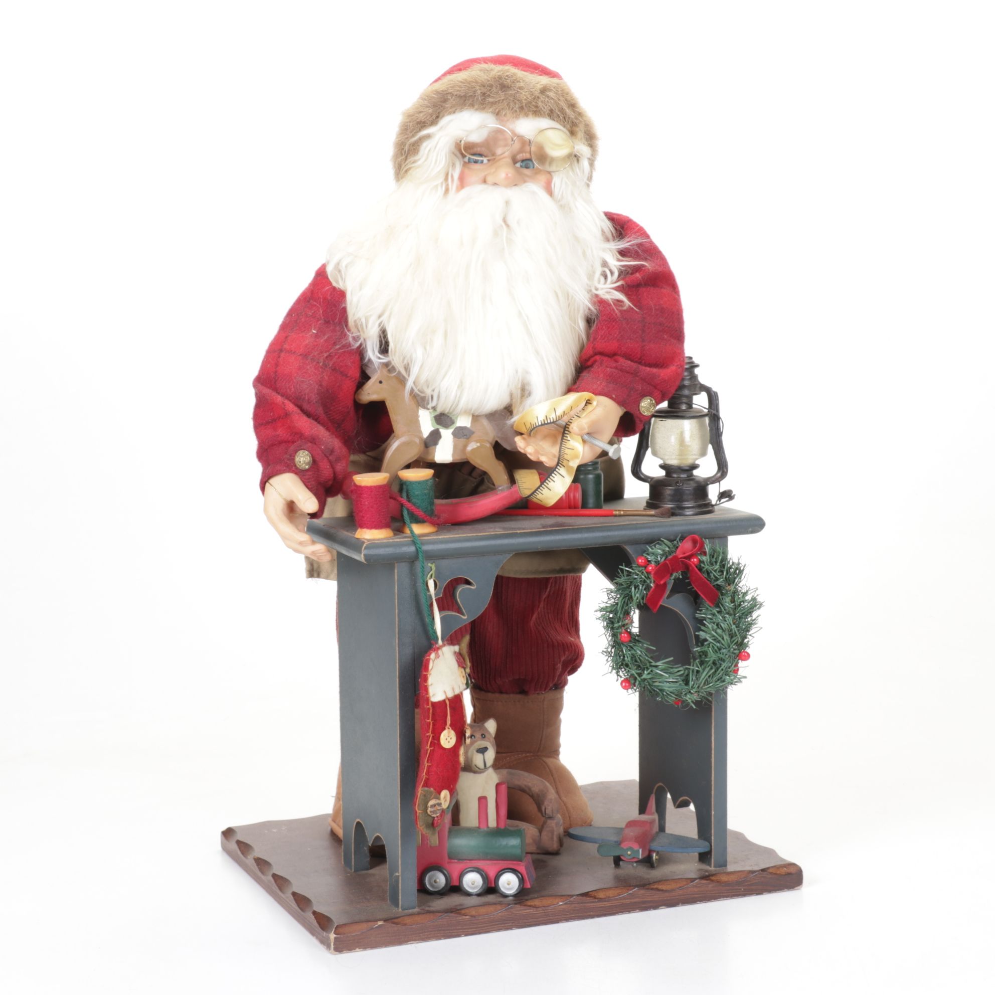 Tabletop Santa at His Workbench by Dan Dee Collector's Choice | Barnebys