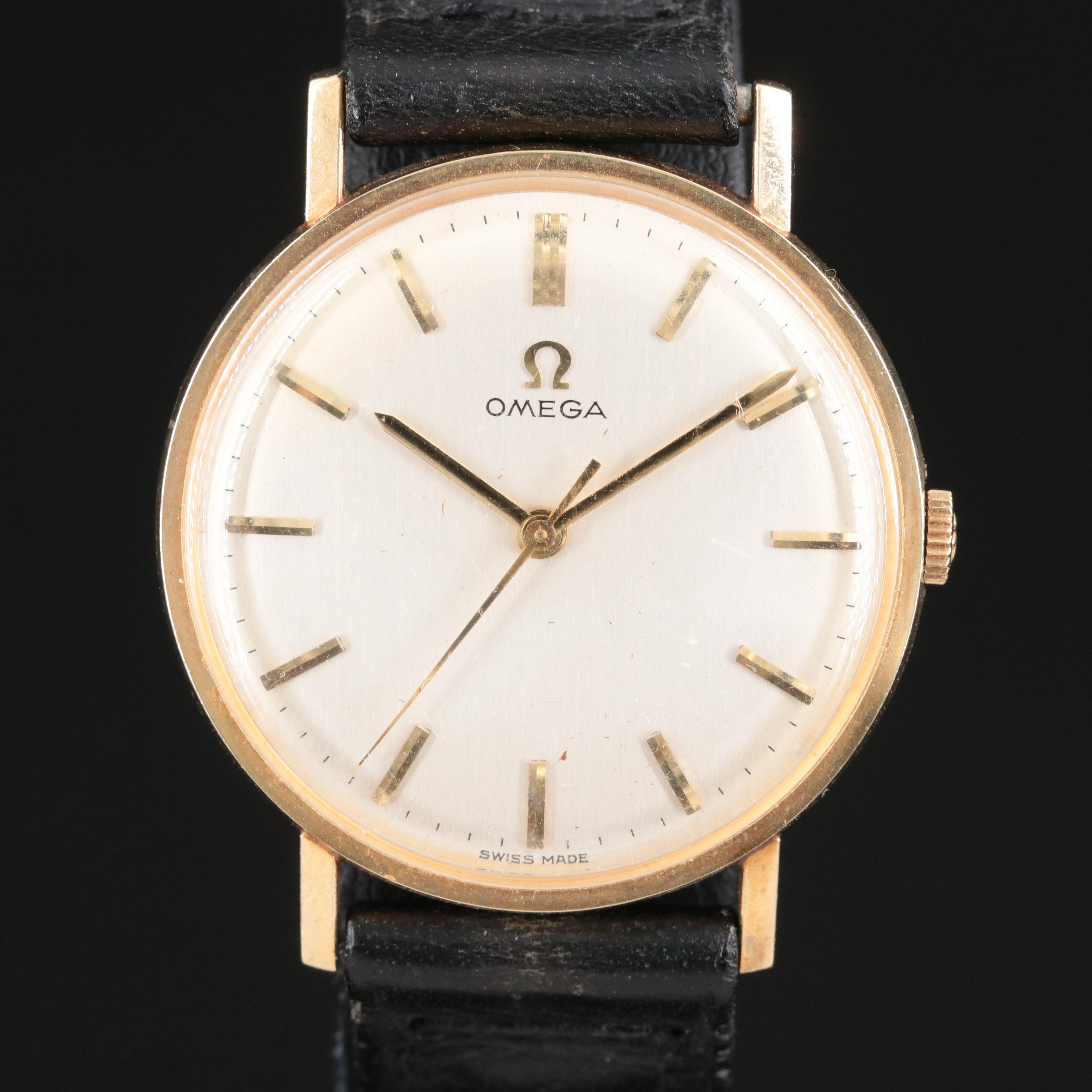 Vintage Omega Gold Filled Stem Wind Watch | Barnebys