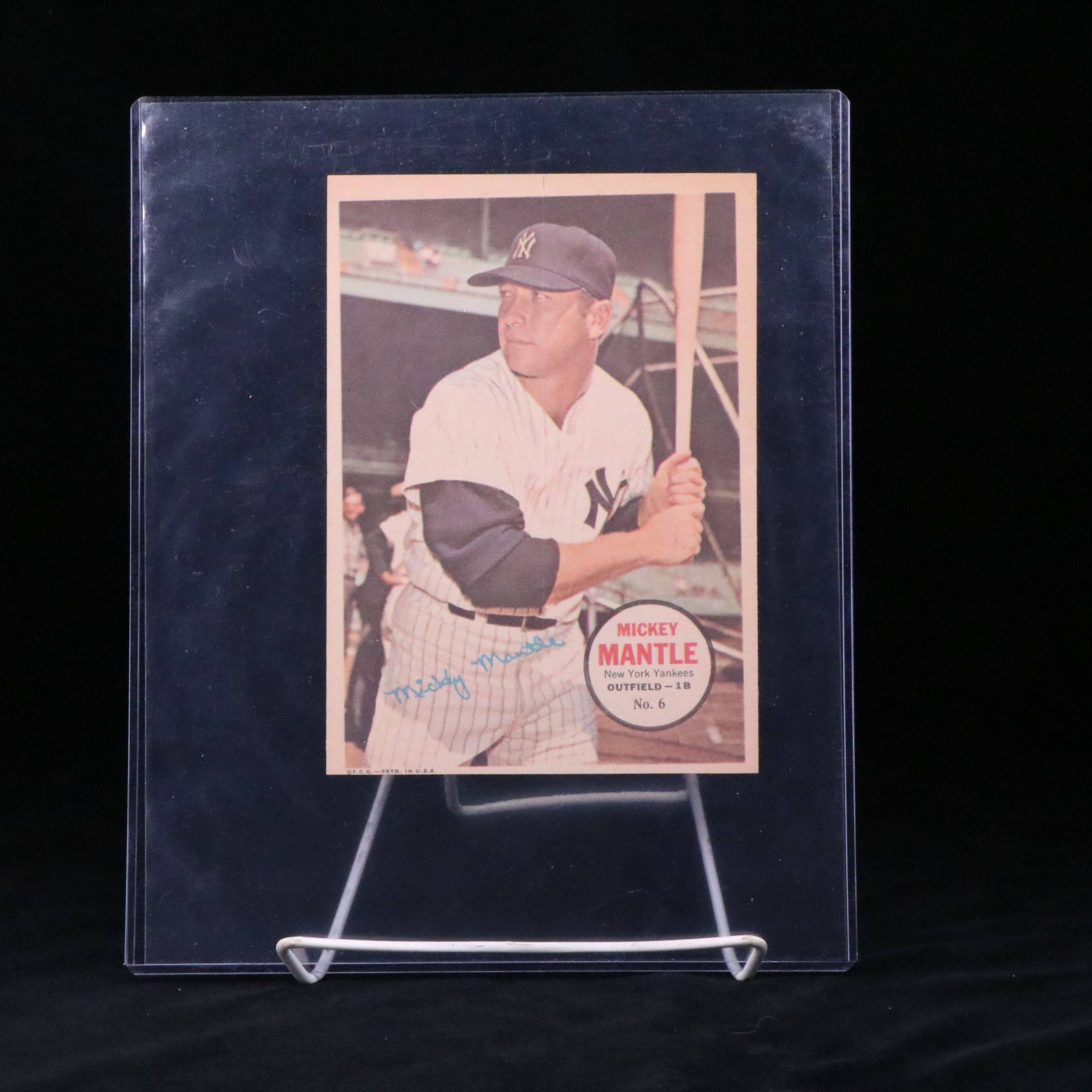 1967 Topps Mickey Mantle New York Yankees Baseball Poster Insert | Barnebys